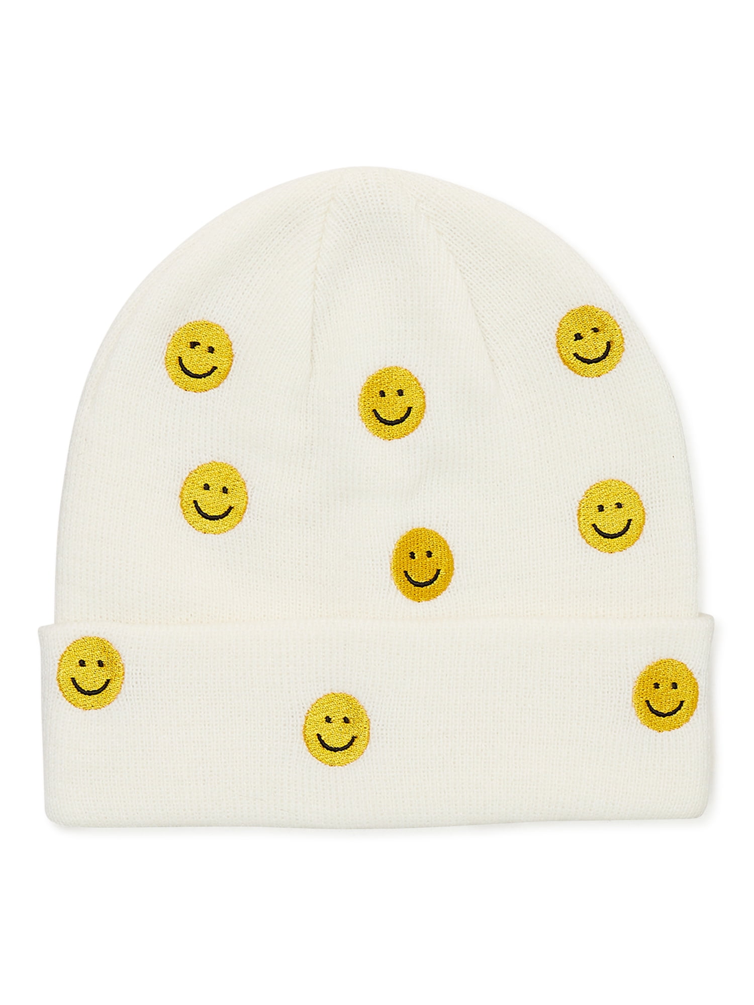 No Boundaries Juniors' Tossed Pattern Icon Beanie - Walmart.com