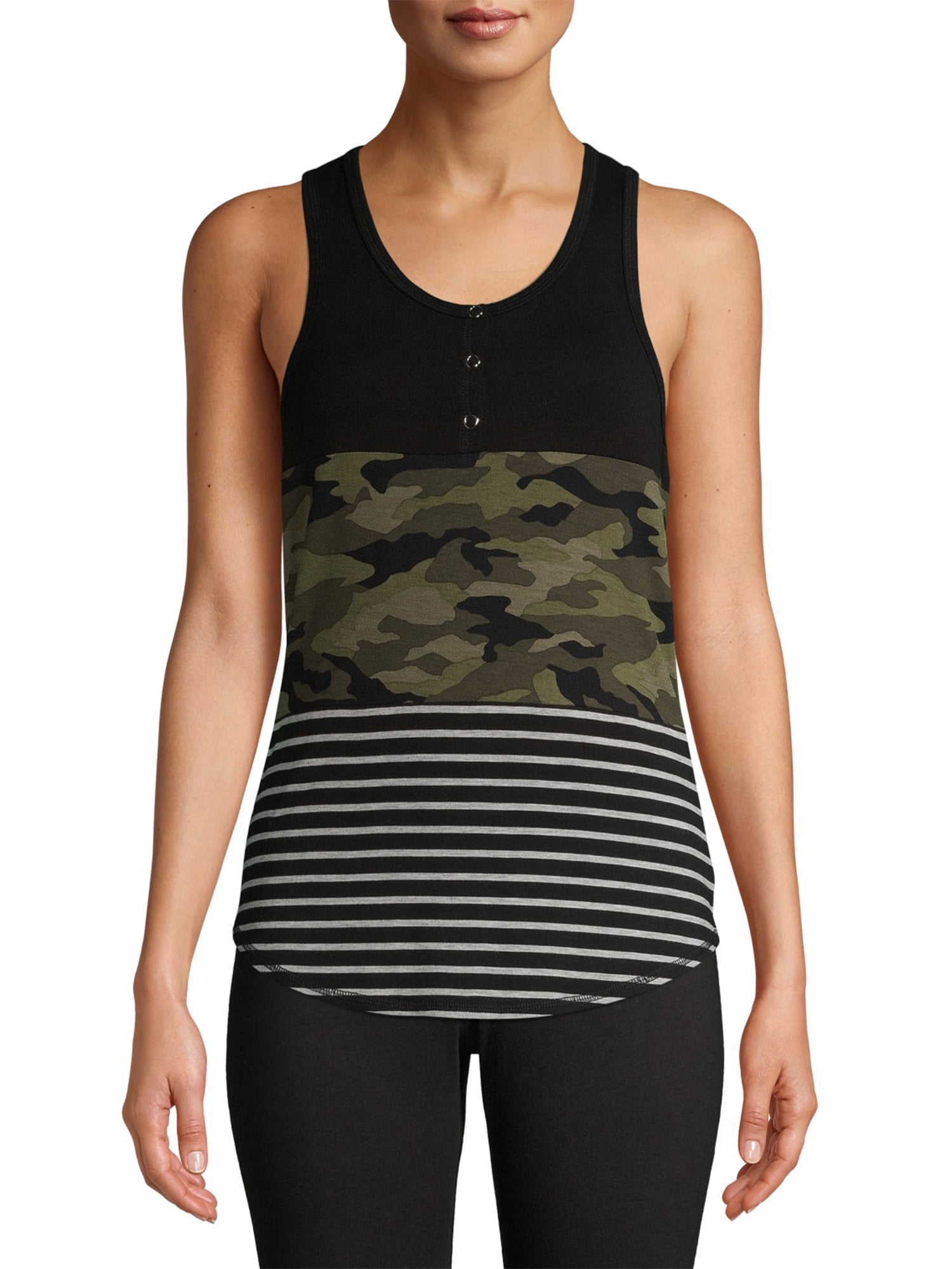 No Boundaries Juniors' Triple Block Tank Top - Walmart.com