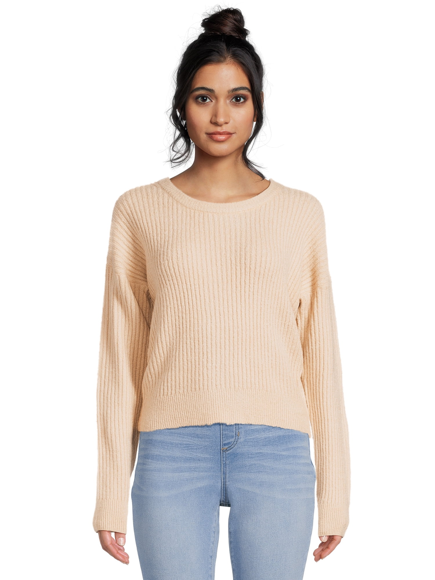 No Boundaries Juniors Twist Back Pullover - Walmart.com