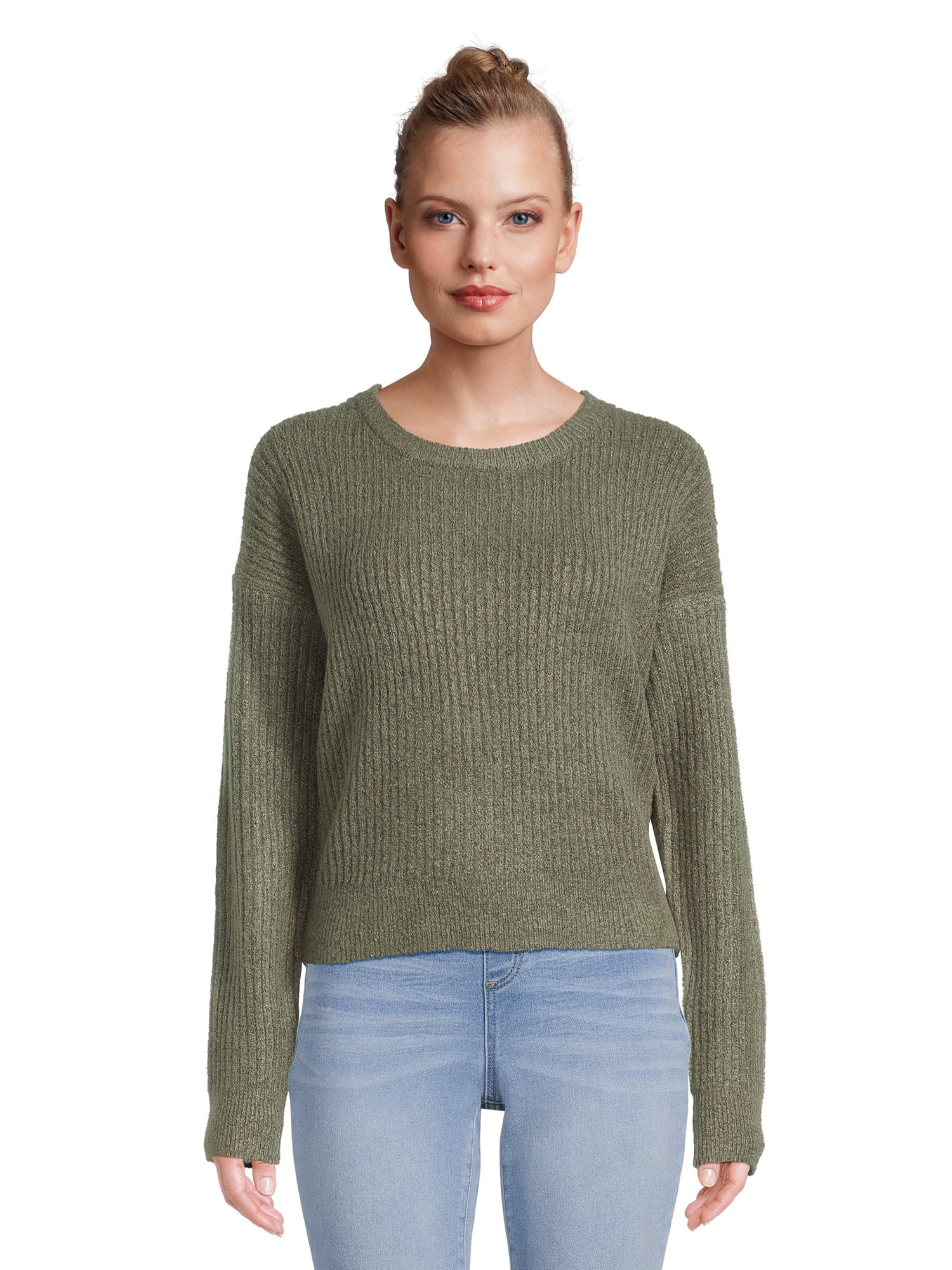 No Boundaries Juniors Twist Back Pullover - Walmart.com