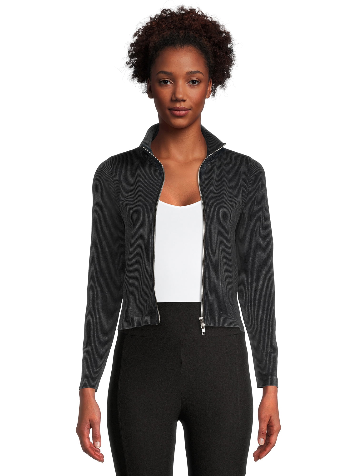 No Boundaries Juniors Washed Seamless Jacket - Walmart.com