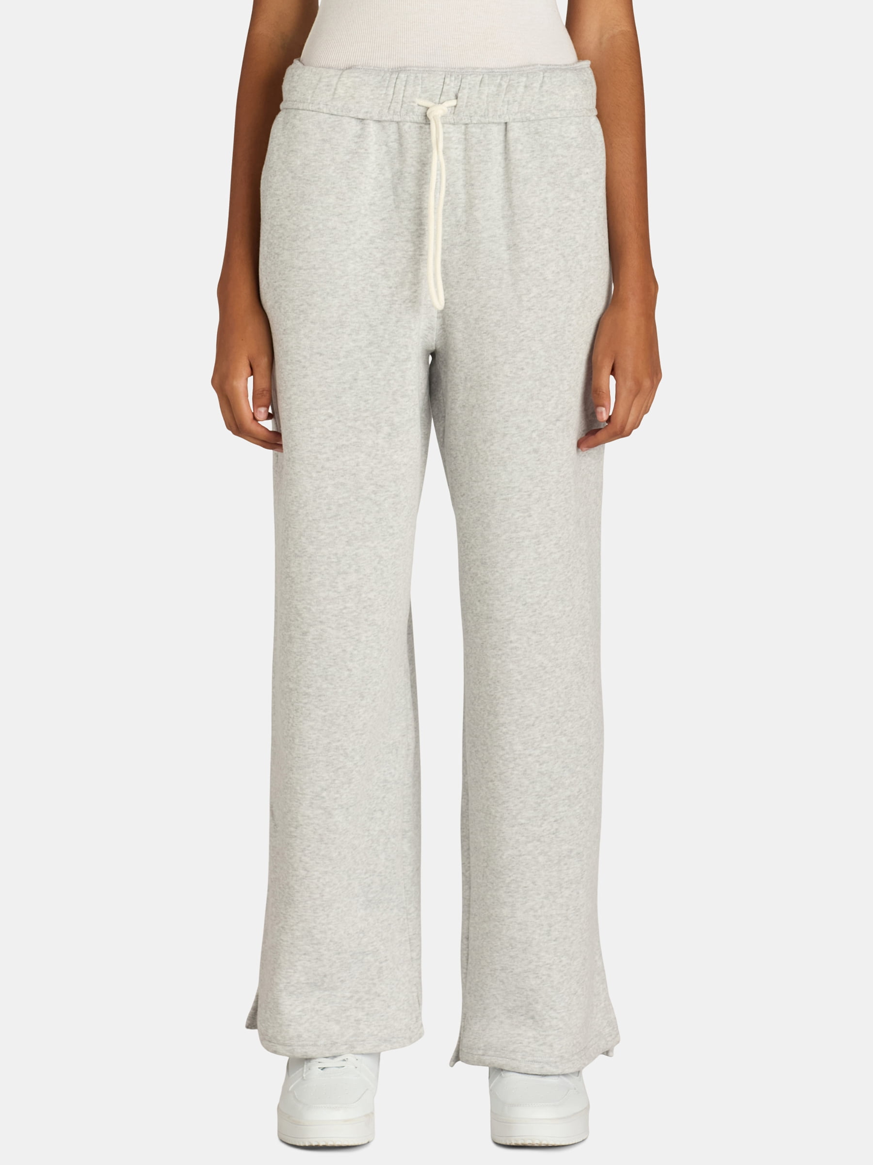 No Boundaries Wide Leg Sweatpants, Women's and Women's Plus - Walmart.com