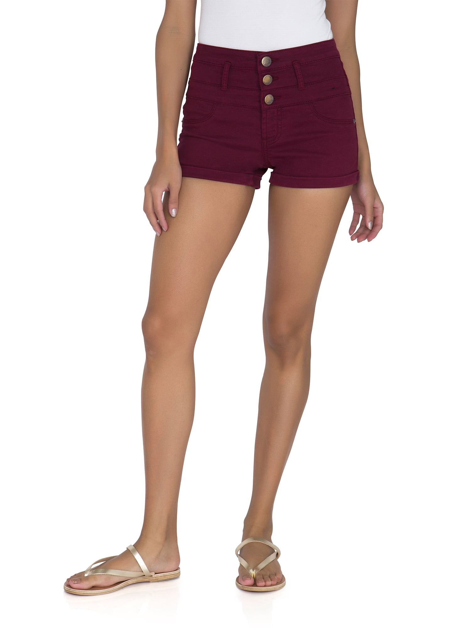 No Boundaries Juniors' triple stack short - Walmart.com
