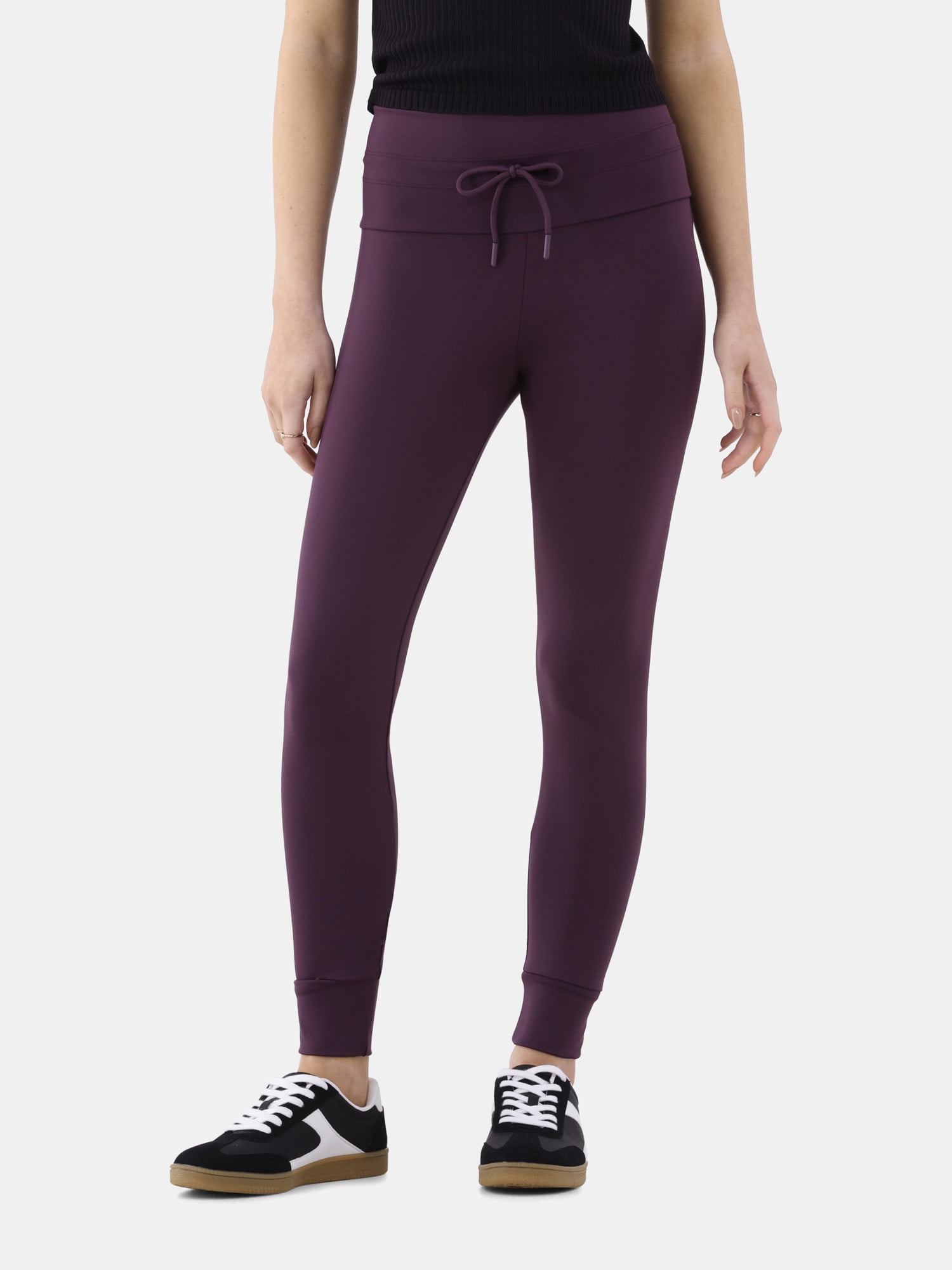 No Boundaries Women's Leggings with Drawstring Tie, Soft Stretch Fabric ...