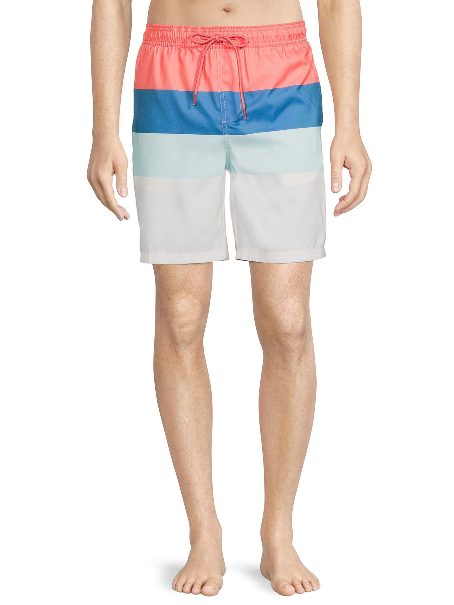 No Boundaries men's 7 Printed Swim Trunks - Quick Dry Fabric - Walmart.com