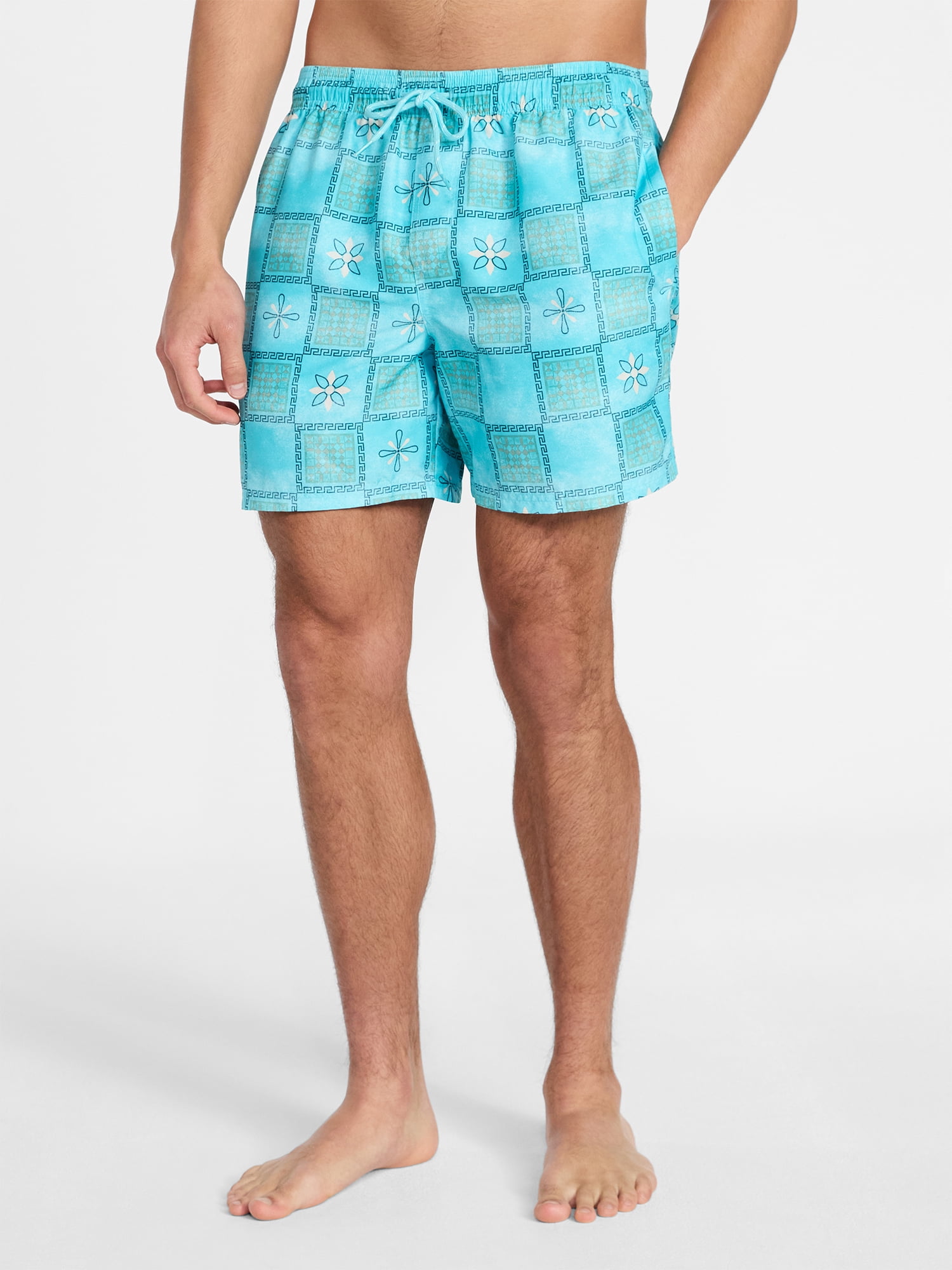 No Boundaries Swim Trunks, 5" Inseam, Men's S-5XL - Walmart.com