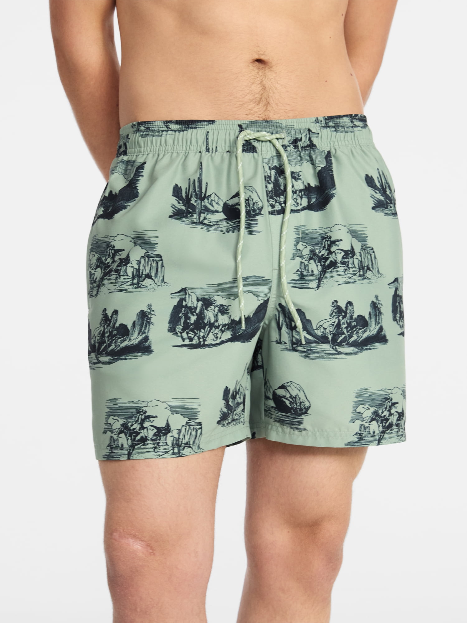 No Boundaries Swim Trunks, 5" Inseam, Men's S-5XL - Walmart.com