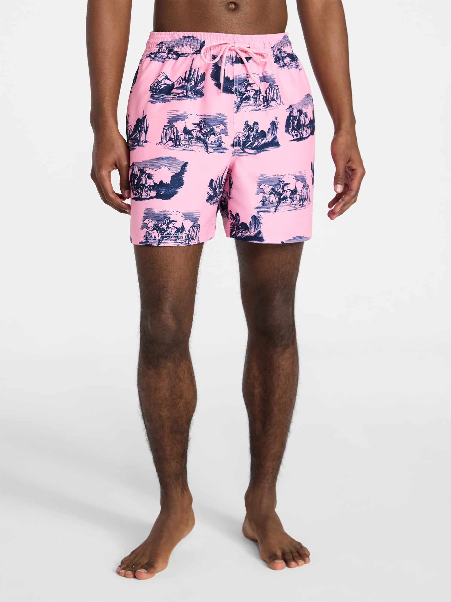 No Boundaries Swim Trunks, 5" Inseam, Men's S-5XL - Walmart.com
