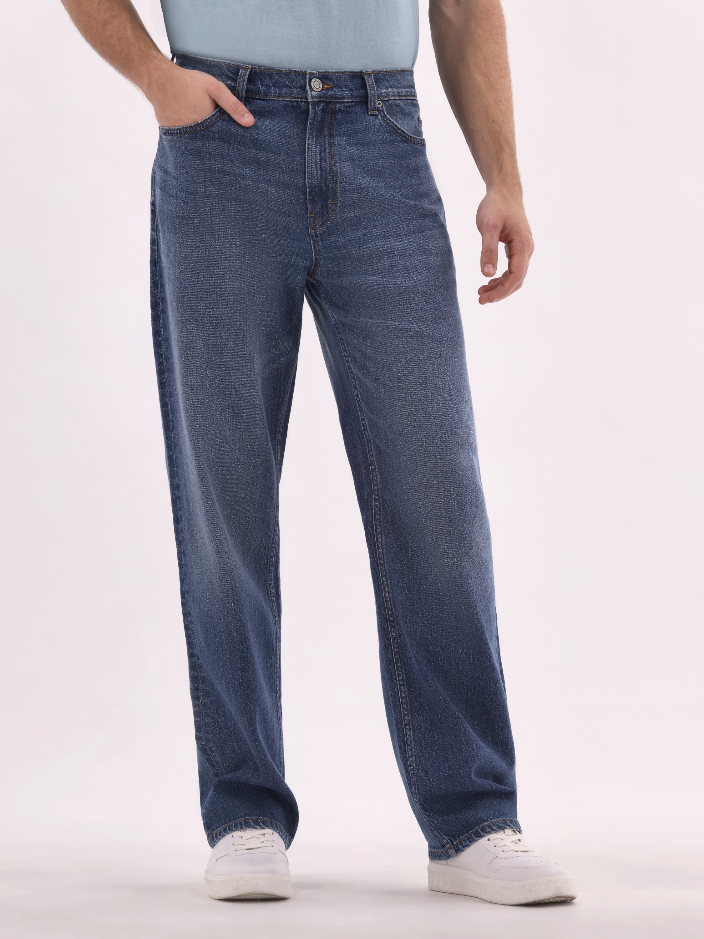 No Boundaries Men's & Big Men's Loose Fit Jeans with Stretch - Walmart.com