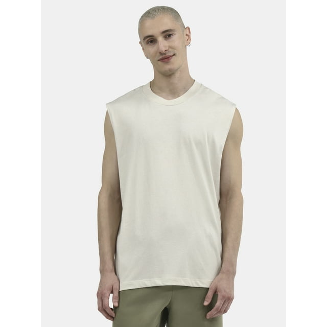 No Boundaries Men's & Big Men's Oversized Sleeveless Muscle Tank Top, 2 ...