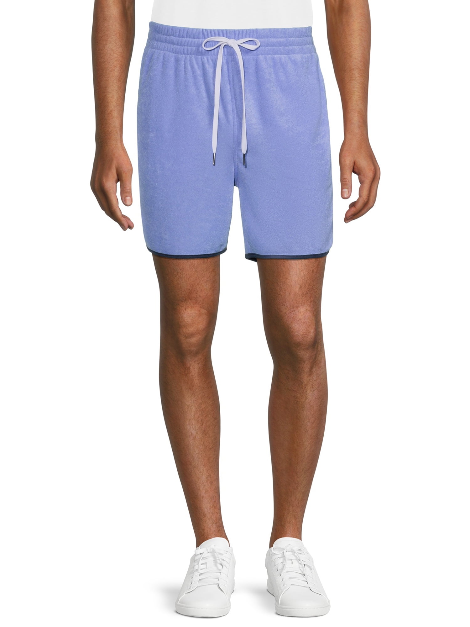 No Boundaries Men’s & Big Men's Piped Terry Shorts, Sizes XS-5XL ...