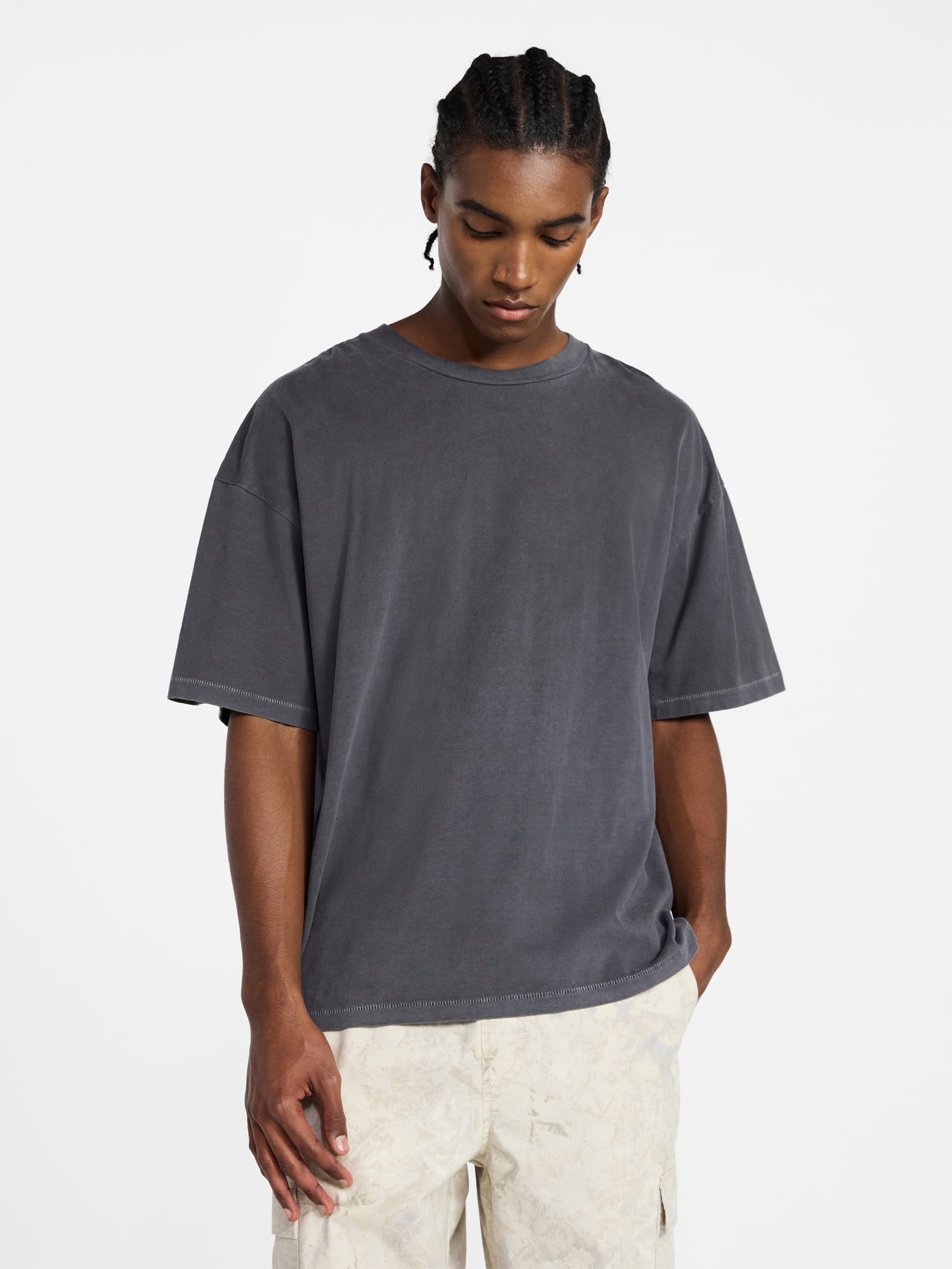 No Boundaries Oversize Tee with Short Sleeves, Men's XS-5XL - Walmart.com