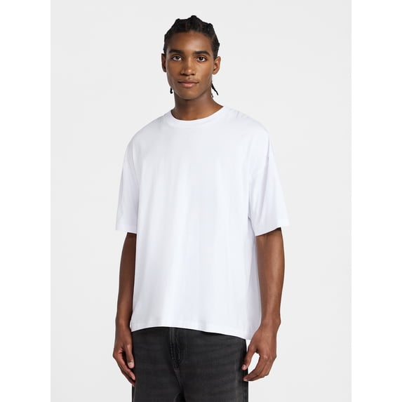 No Boundaries Oversize Tee with Short Sleeves, Men's XS-5XL - Walmart.com