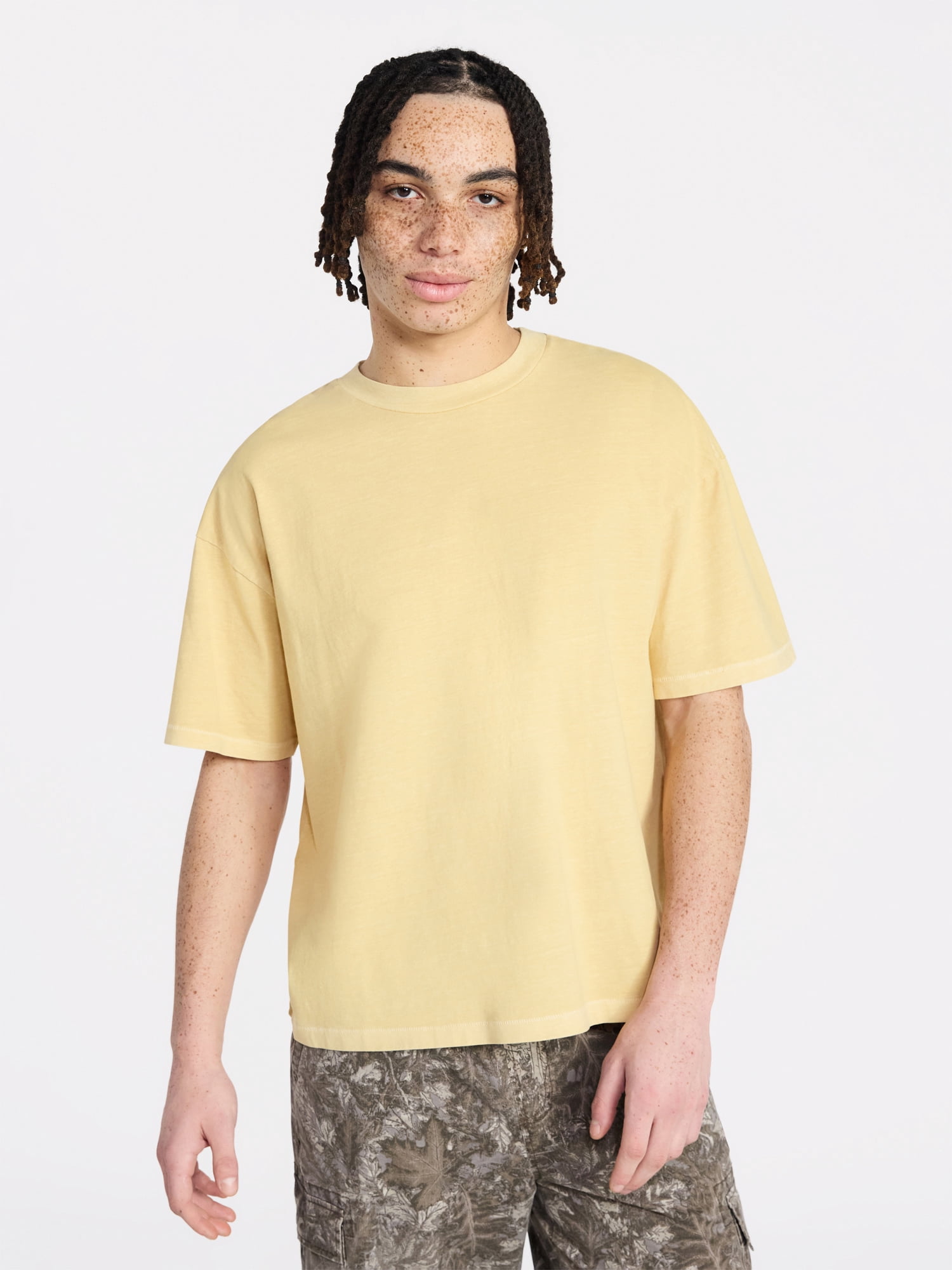 No Boundaries Oversize Tee with Short Sleeves, Men's XS-5XL - Walmart.com
