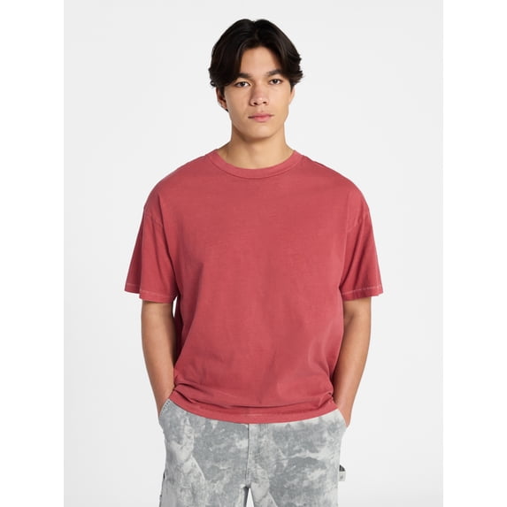 No Boundaries Oversize Tee with Short Sleeves, Men's XS-5XL - Walmart.com