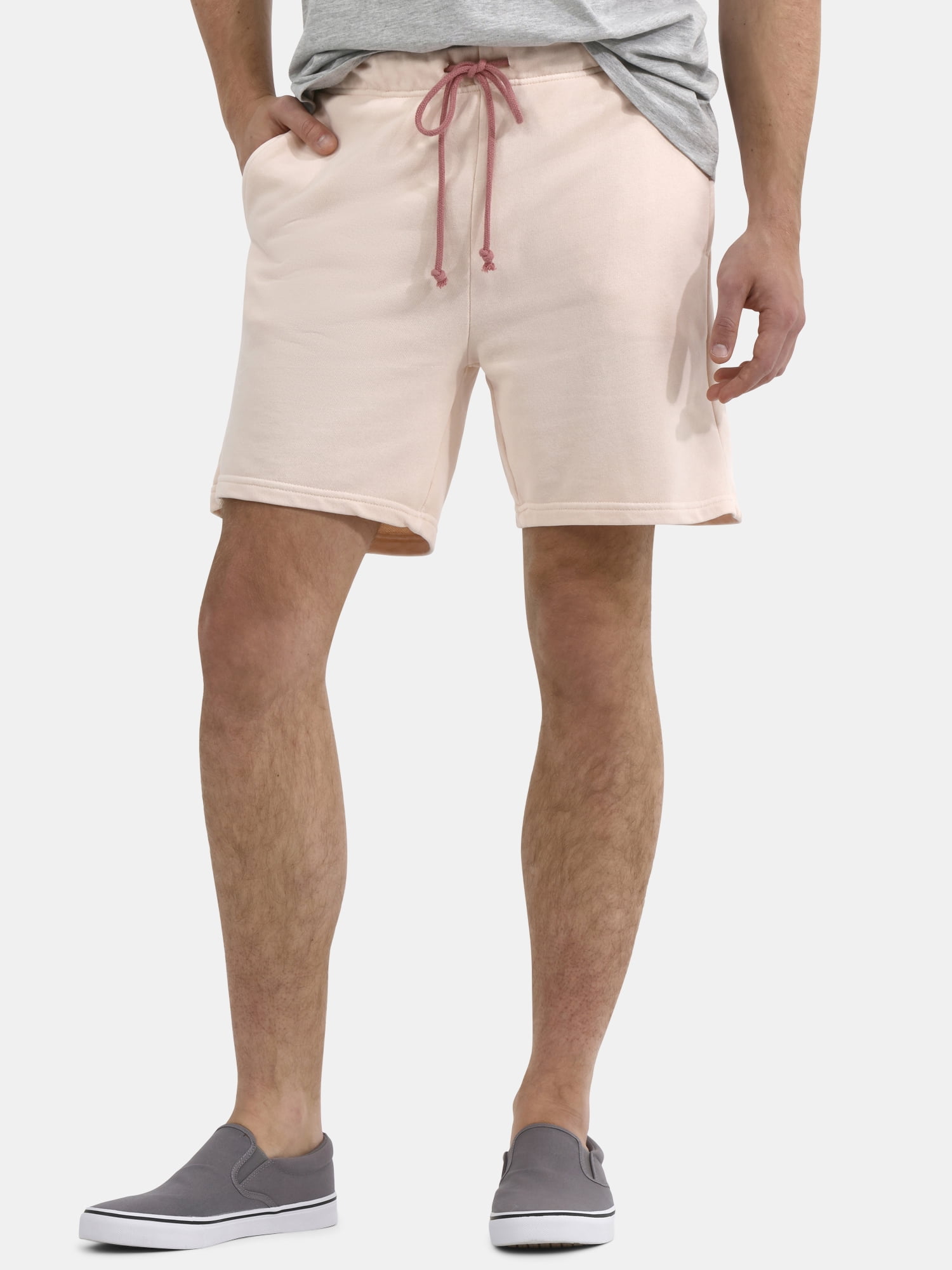 No Boundaries Soft Fleece Jogger Shorts, 6" Inseam, Men's and Big Men's ...
