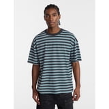 No Boundaries Stripe Pattern Tee with Short Sleeves, Men's XS-4XLT ...