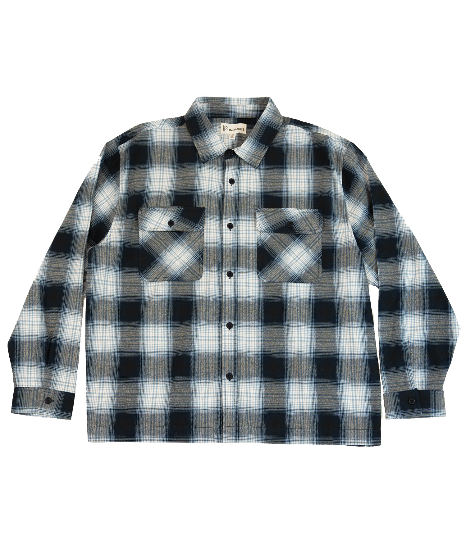 No Boundaries Men's & Big Men's Boxy Fit Flannel Shirt, Sizes XS-3XL ...