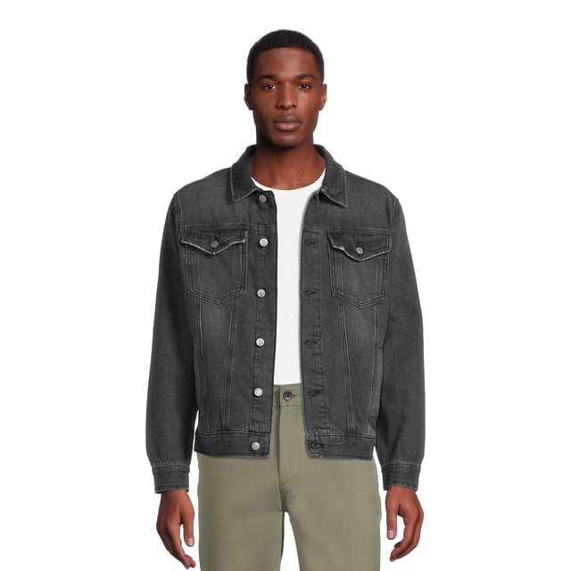 No Boundaries Men's Denim Trucker Jacket - Walmart.com