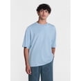 No Boundaries Men's Oversized Boxy Tee Shirt with Short Sleeves, XS ...
