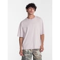 No Boundaries Men's Oversized Boxy Tee Shirt with Short Sleeves, XS ...