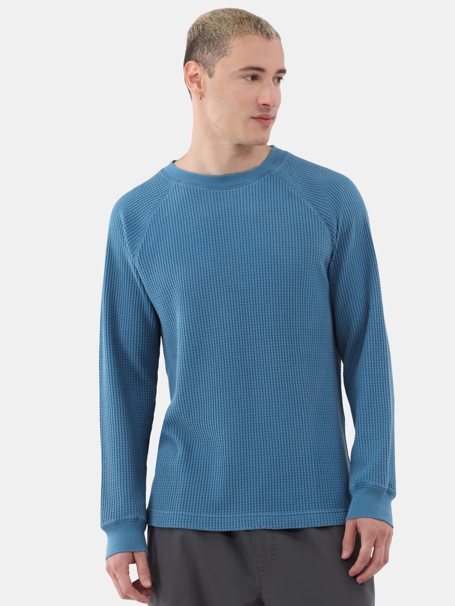 No Boundaries Men's & Big Men's Raglan Sleeve Thermal Shirt, Sizes XS ...