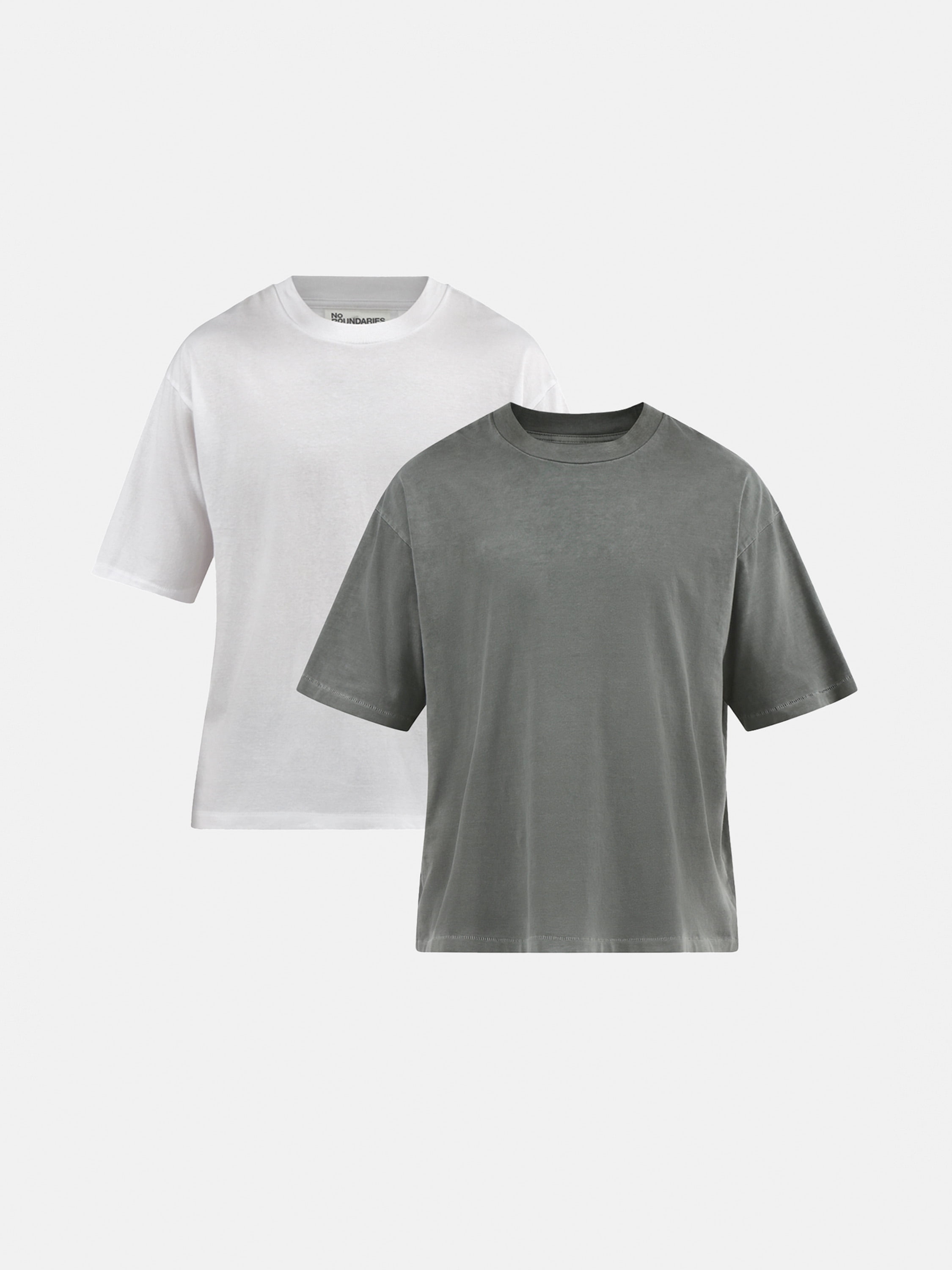 No Boundaries Boxy Cropped Tee, 2-Pack, Men's and Big Men's - Walmart.com