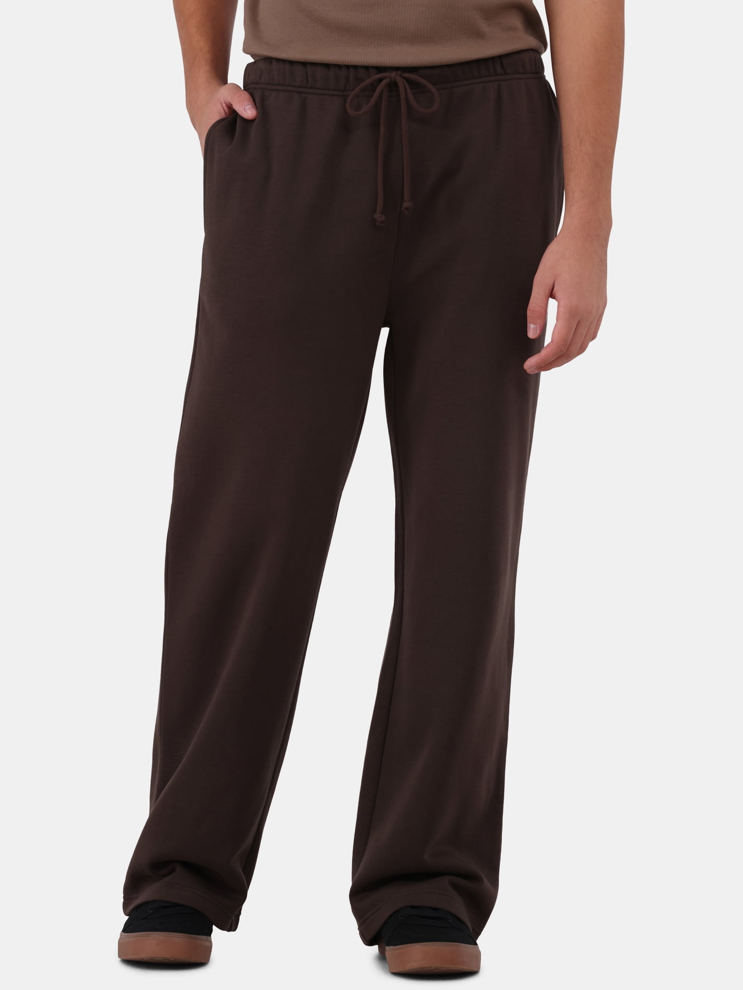 No Boundaries Soft Fleece Vintage Inspired Straight Sweatpants, Men's ...