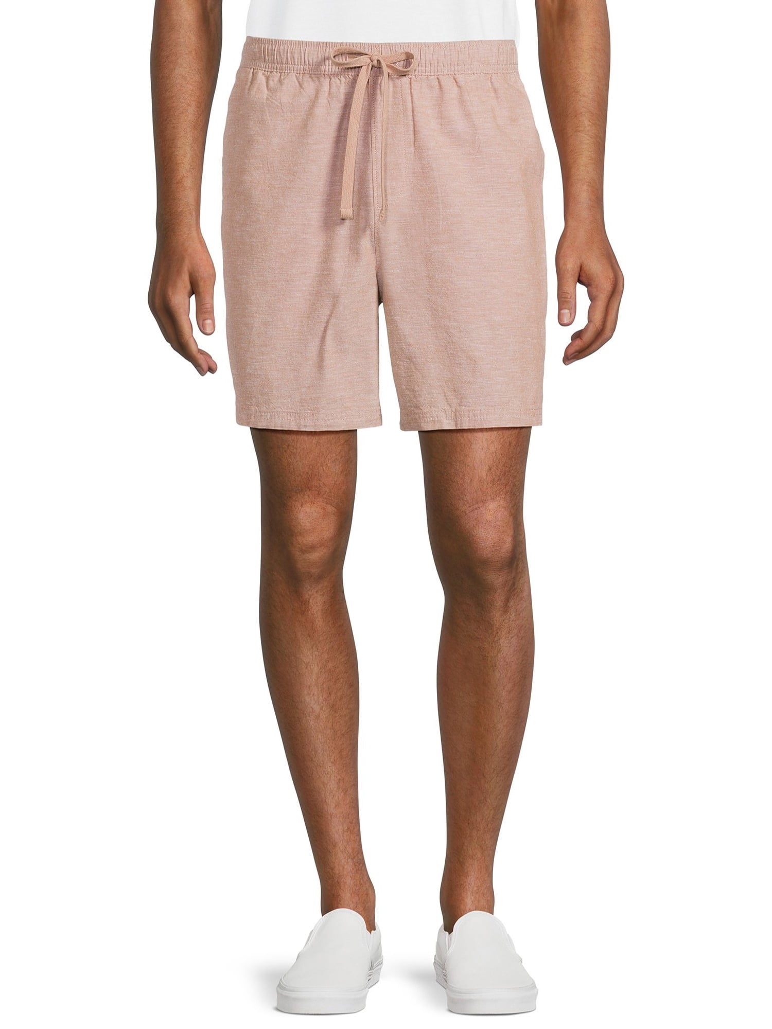 No Boundaries Men's and Big Men's Linen Blend Shorts, Sizes XS-5XL ...