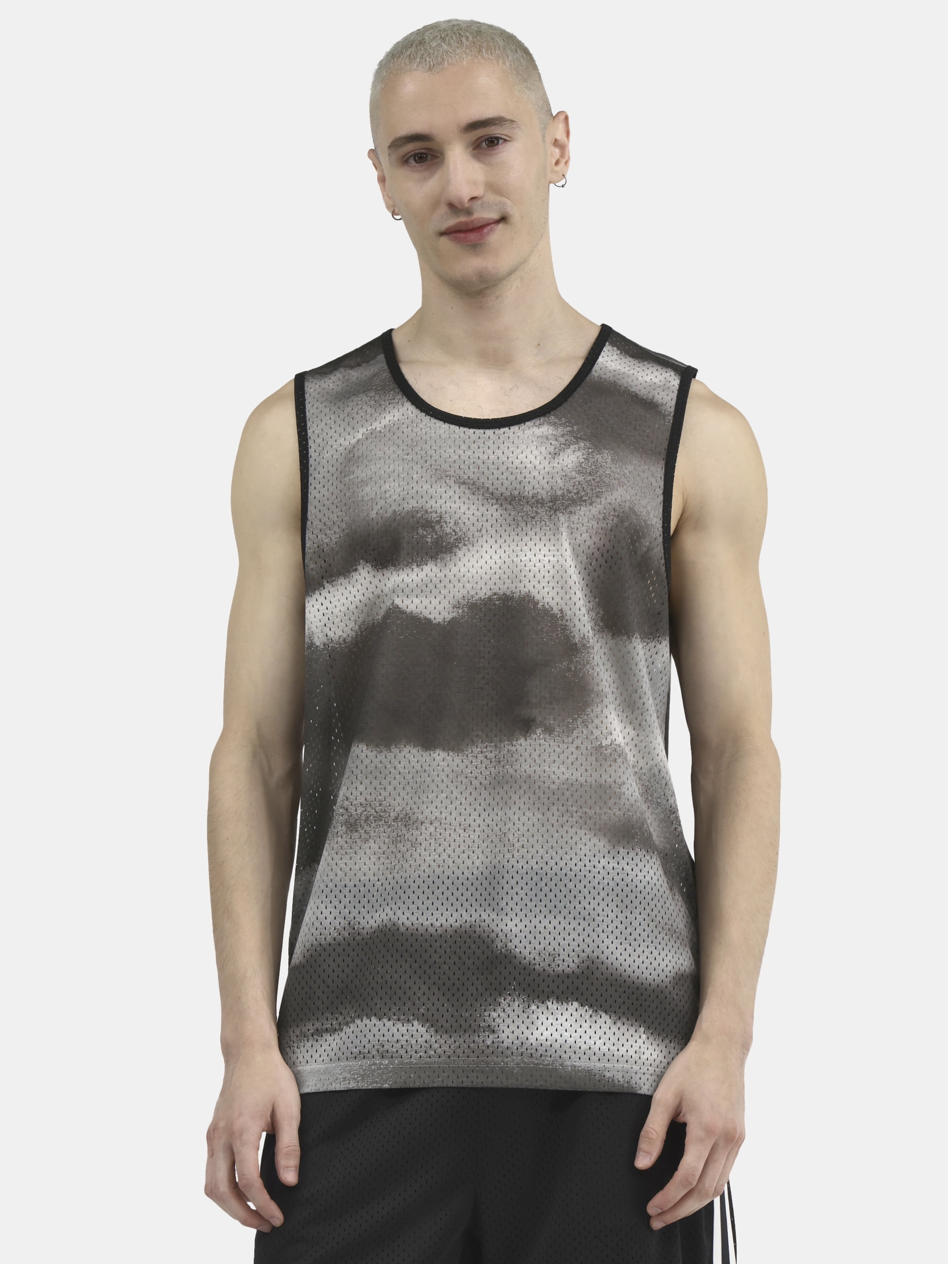 No Boundaries Men's Mesh Tank Top with Prints and Solid Colors Sizes XS ...
