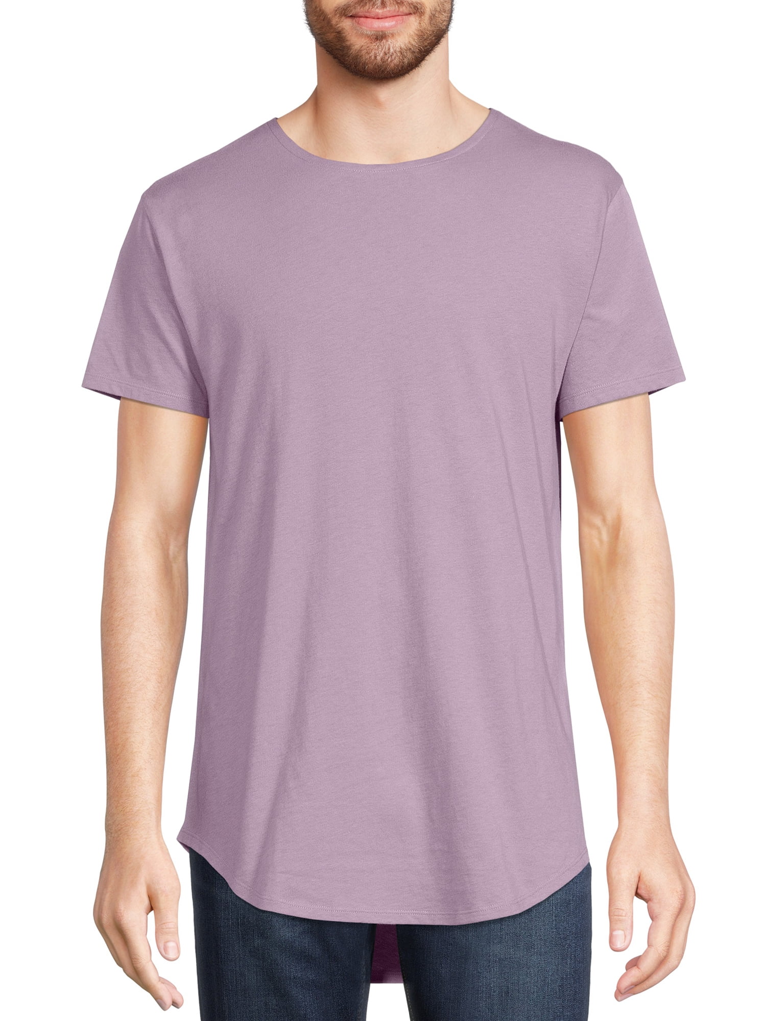 No Boundaries Mens Elongated T-Shirt - Walmart.com