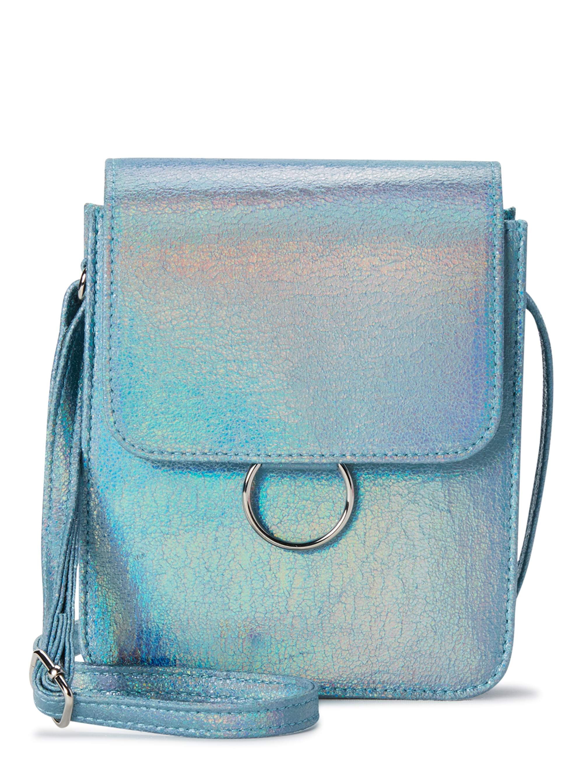 No Boundaries Metallic Ring Crossbody Bag - Walmart.com