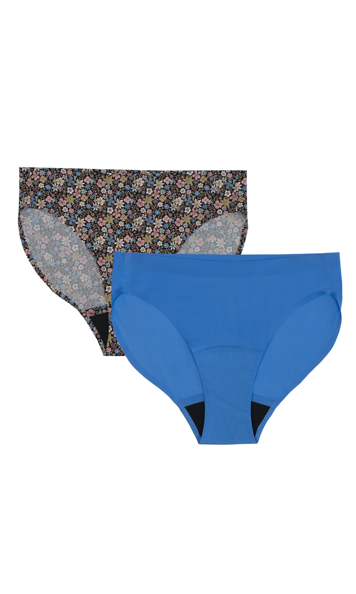 No Boundaries Moderate Bikini Period Underwear, S - XXL, 2 Pack ...