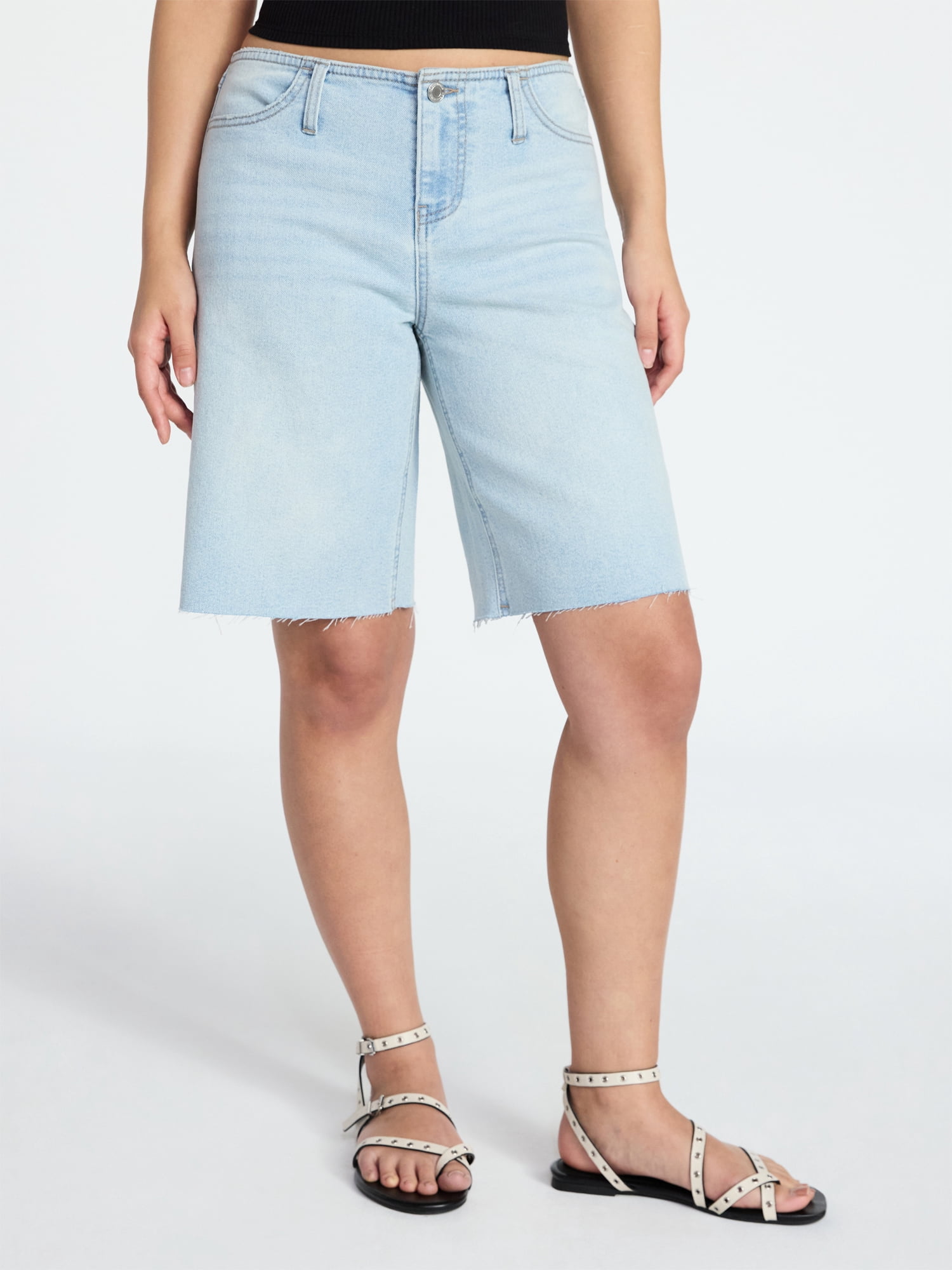 No Boundaries No Waist Baggy Jorts, Women's XXS-XXL - Walmart.com