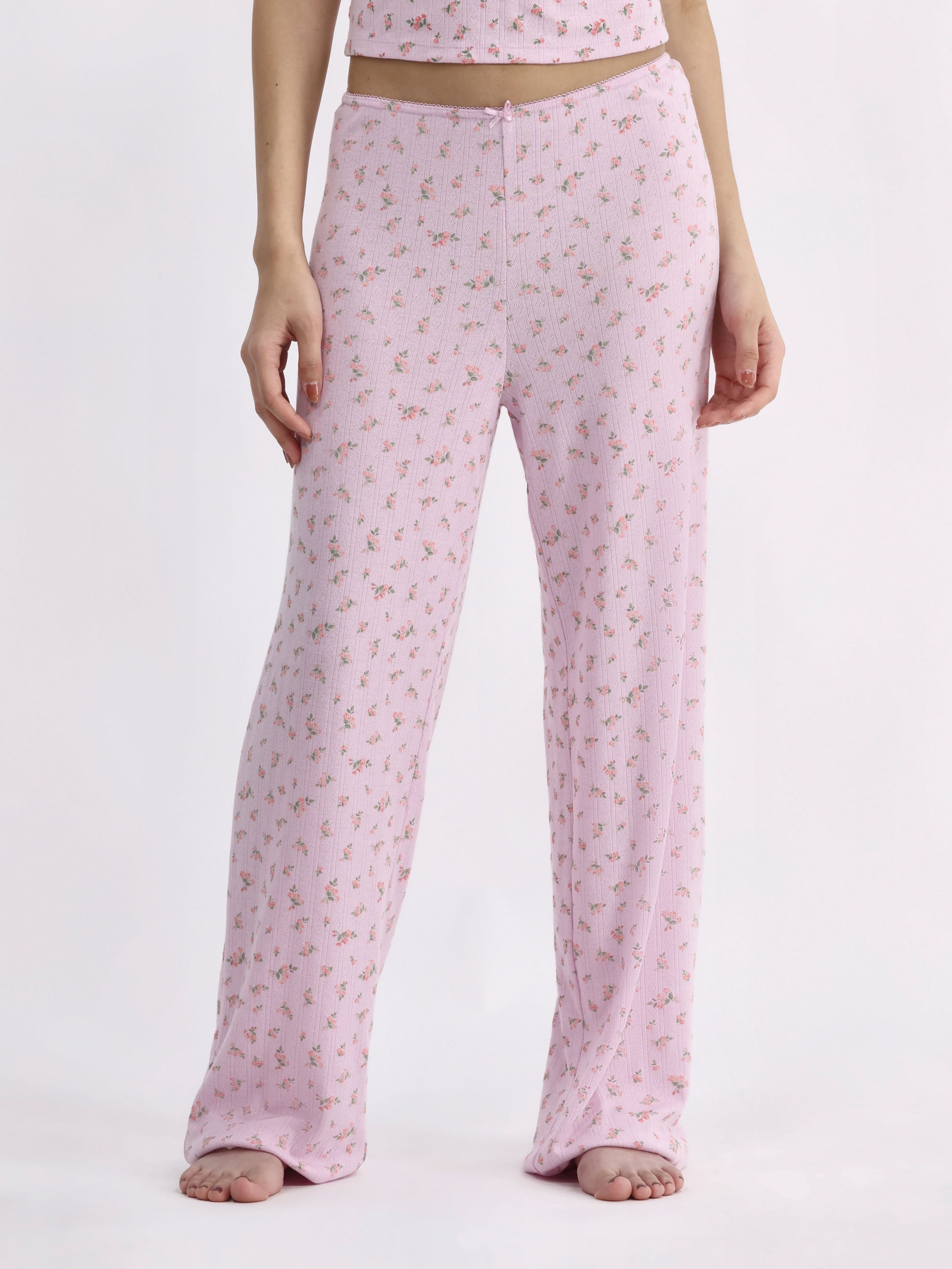 No Boundaries Pointelle Sleep Pants, 31'' Inseam, Women’s - Walmart.com