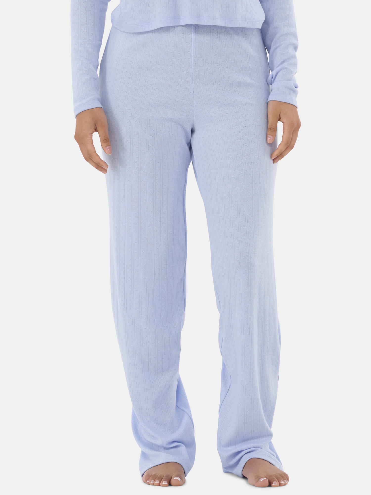 No Boundaries Pointelle Sleep Pants, 31'' Inseam, Women’s - Walmart.com