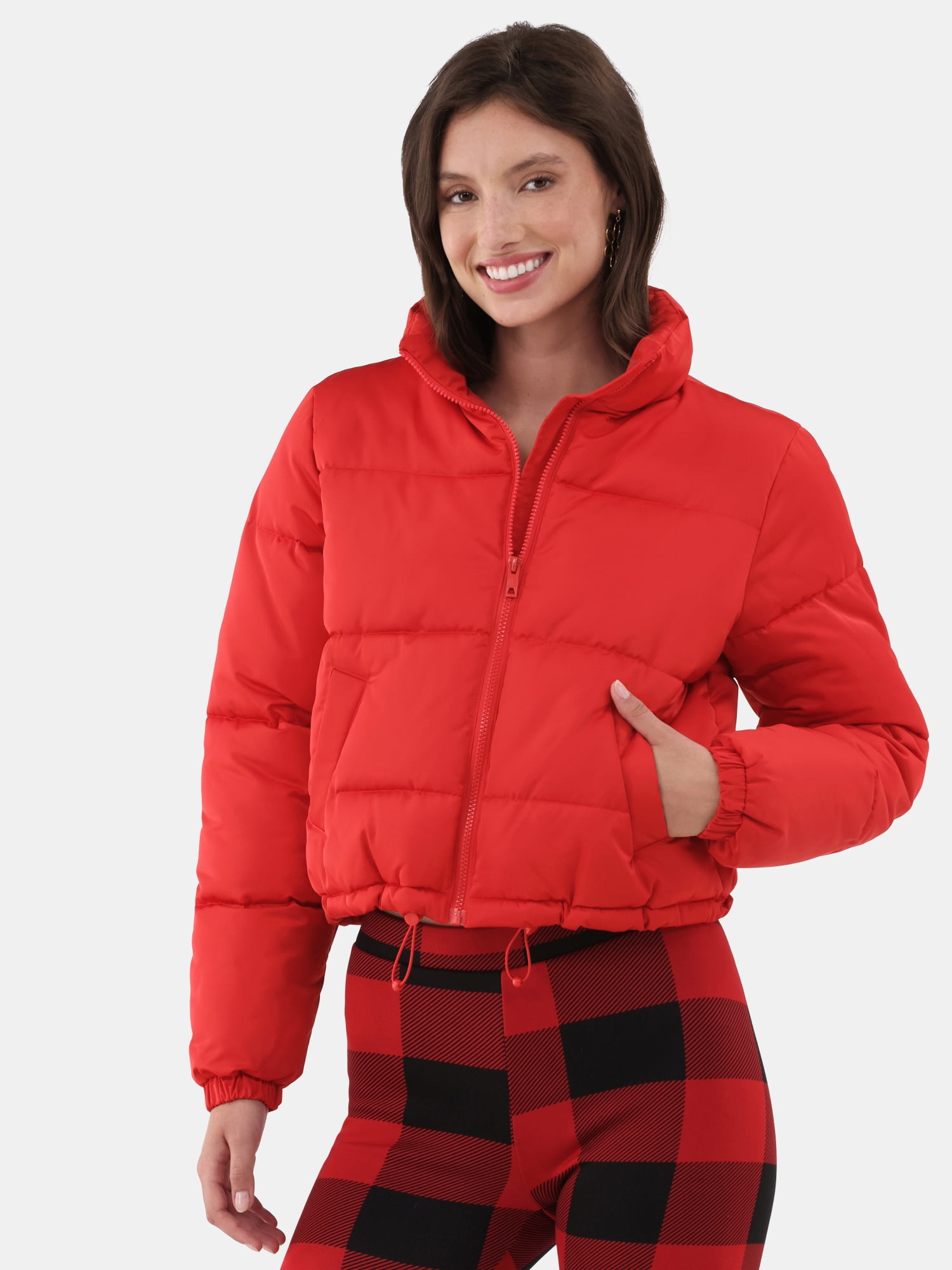 No Boundaries Puffer Jacket - women's Plus Size - Walmart.com