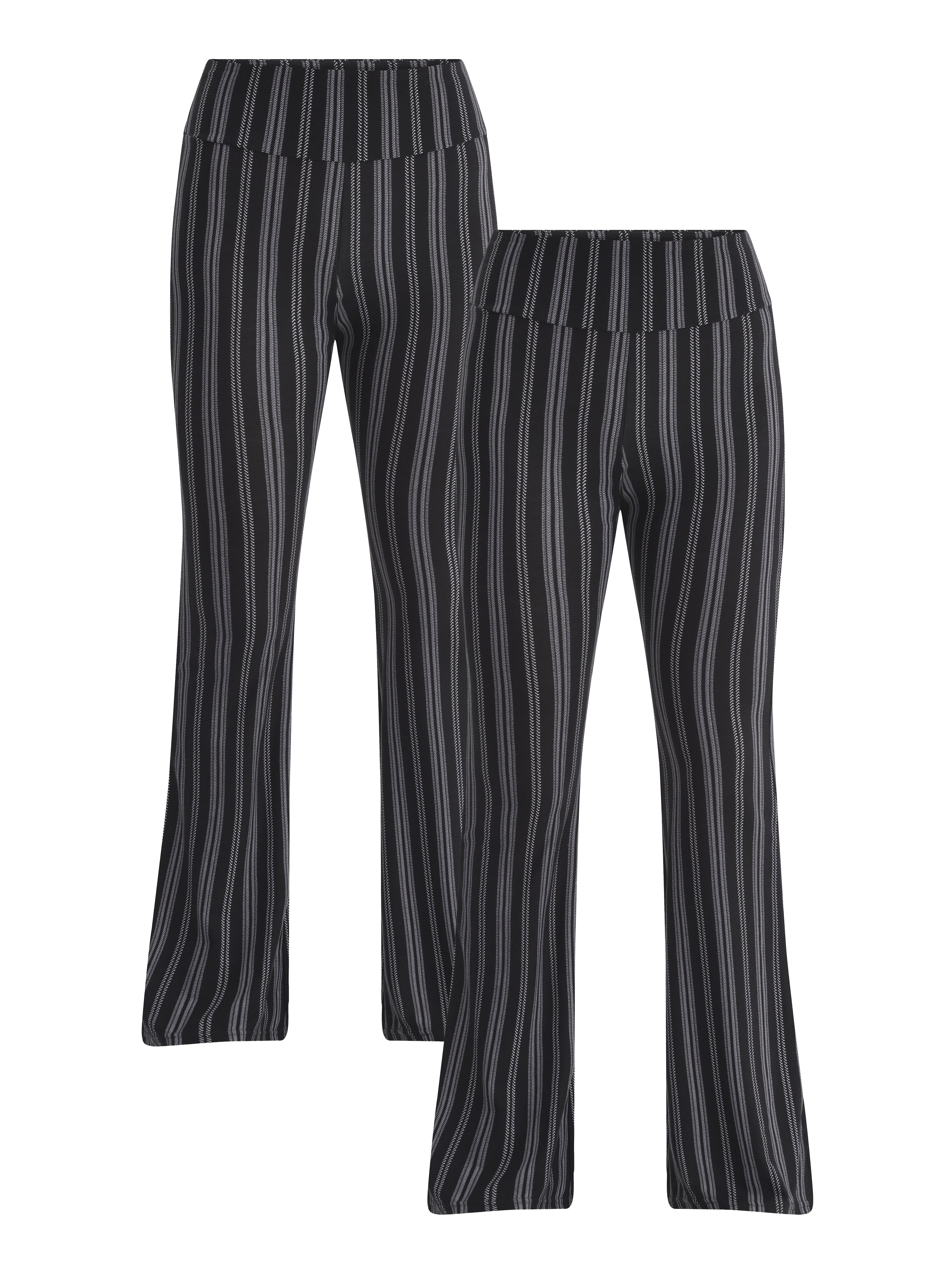 No Boundaries Flare Pants for Women, 32-Inch Inseam, Pull-On High-Rise ...