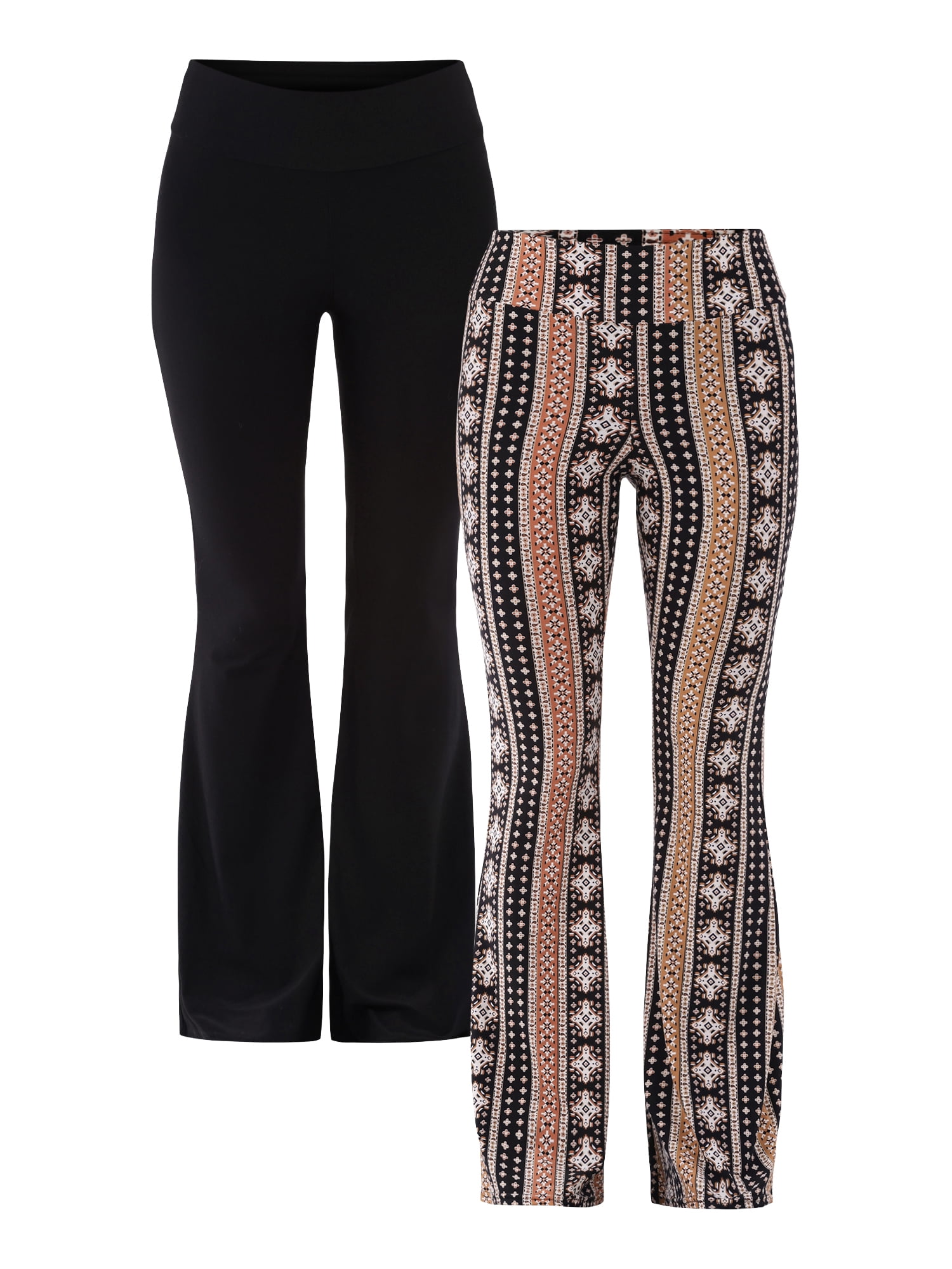 No Boundaries Pull On Flare Pants High-Rise Inseam - Walmart.com