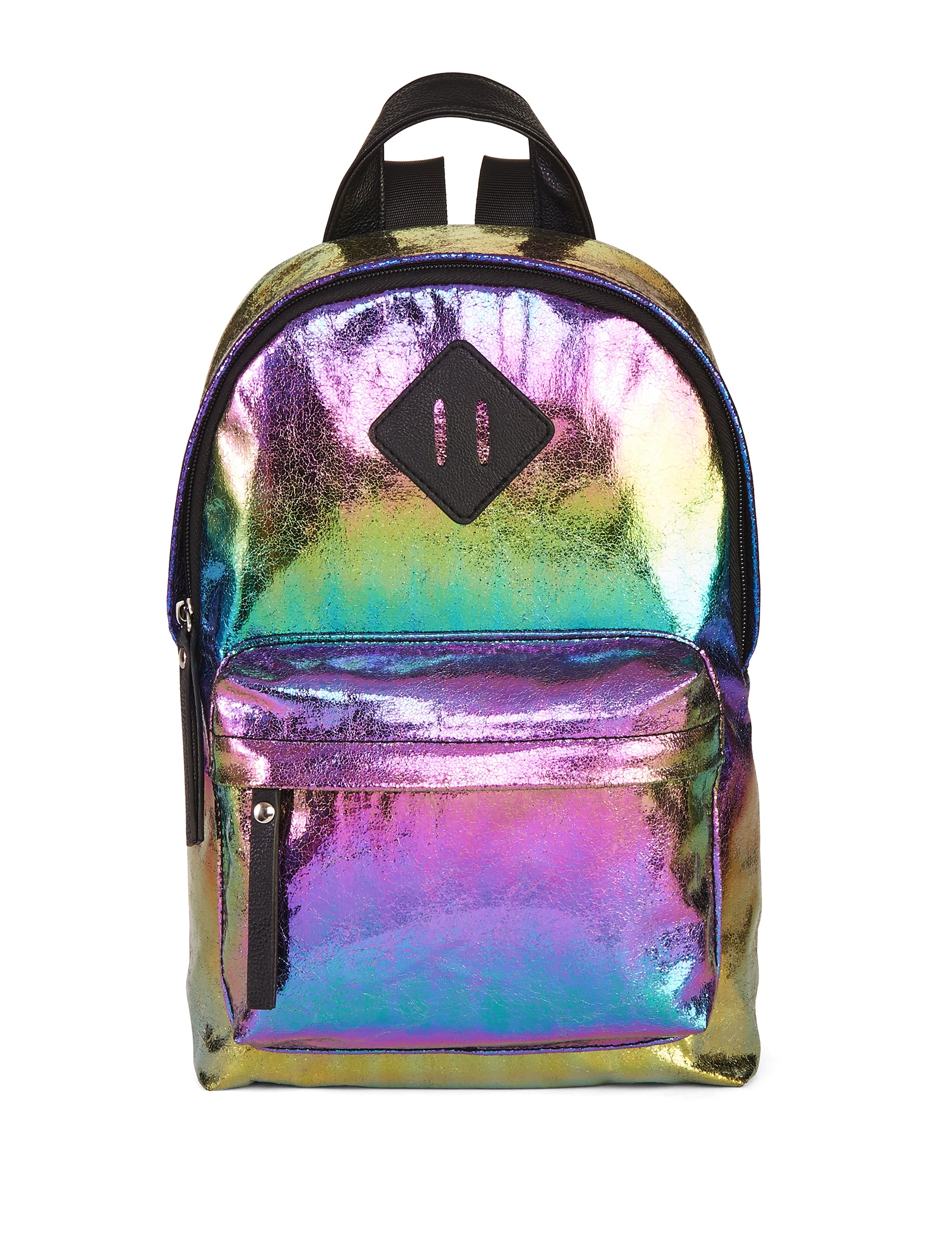 No Boundaries Rainbow Metallic Suede Mini Dome Backpack Option 2 ...