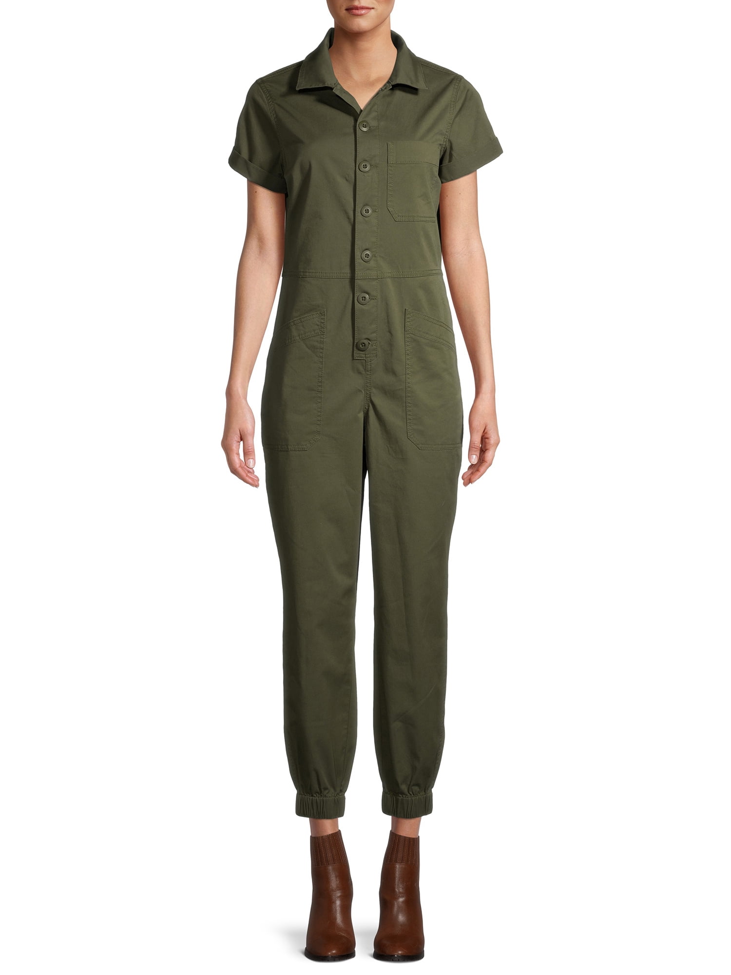 No Boundaries Regular Fit Short Sleeve Collared Boilersuit (Juniors), 1 ...