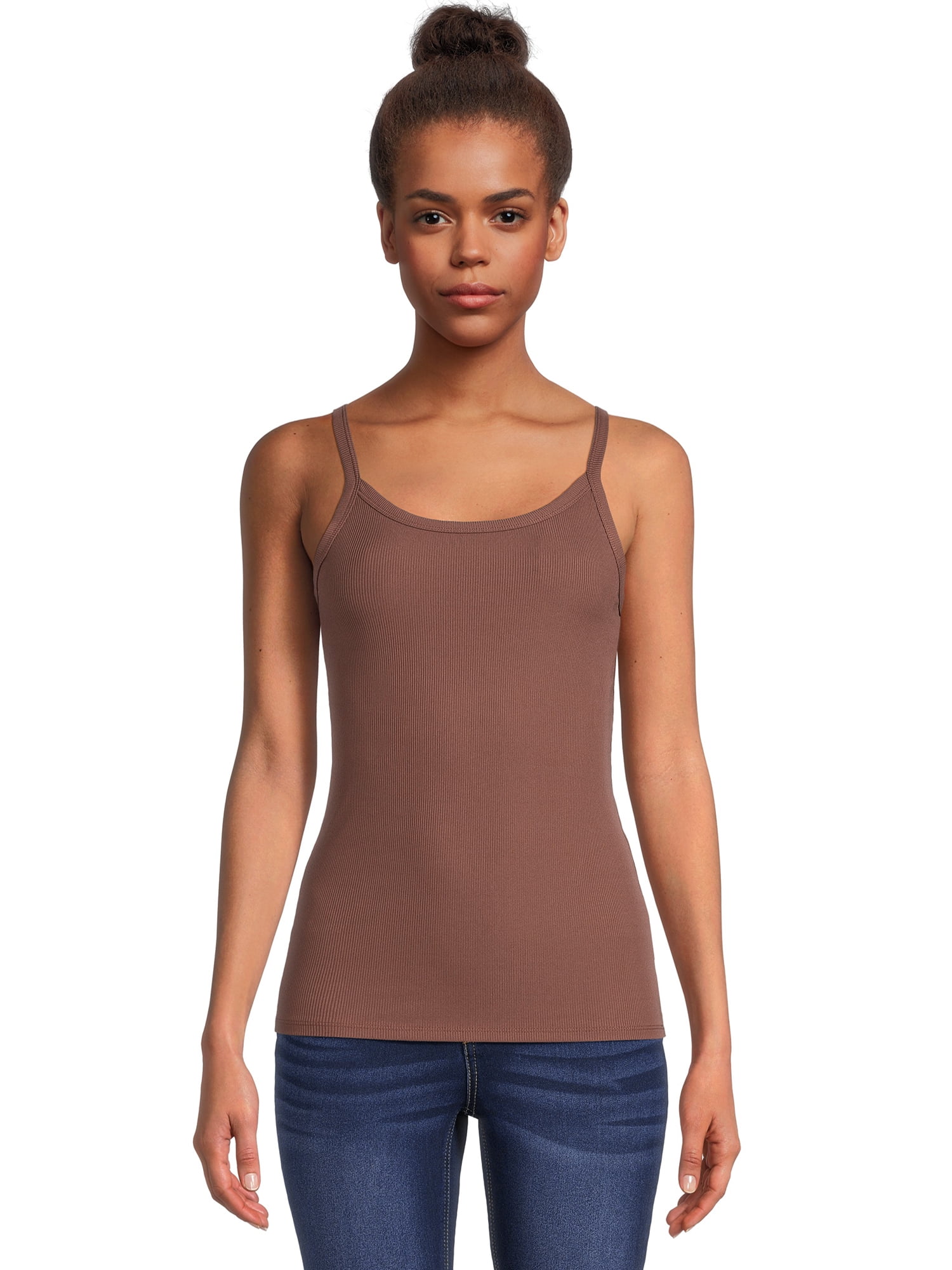No Boundaries Ribbed Cami Top, 1 or 5-Pack, Women's - Walmart.com