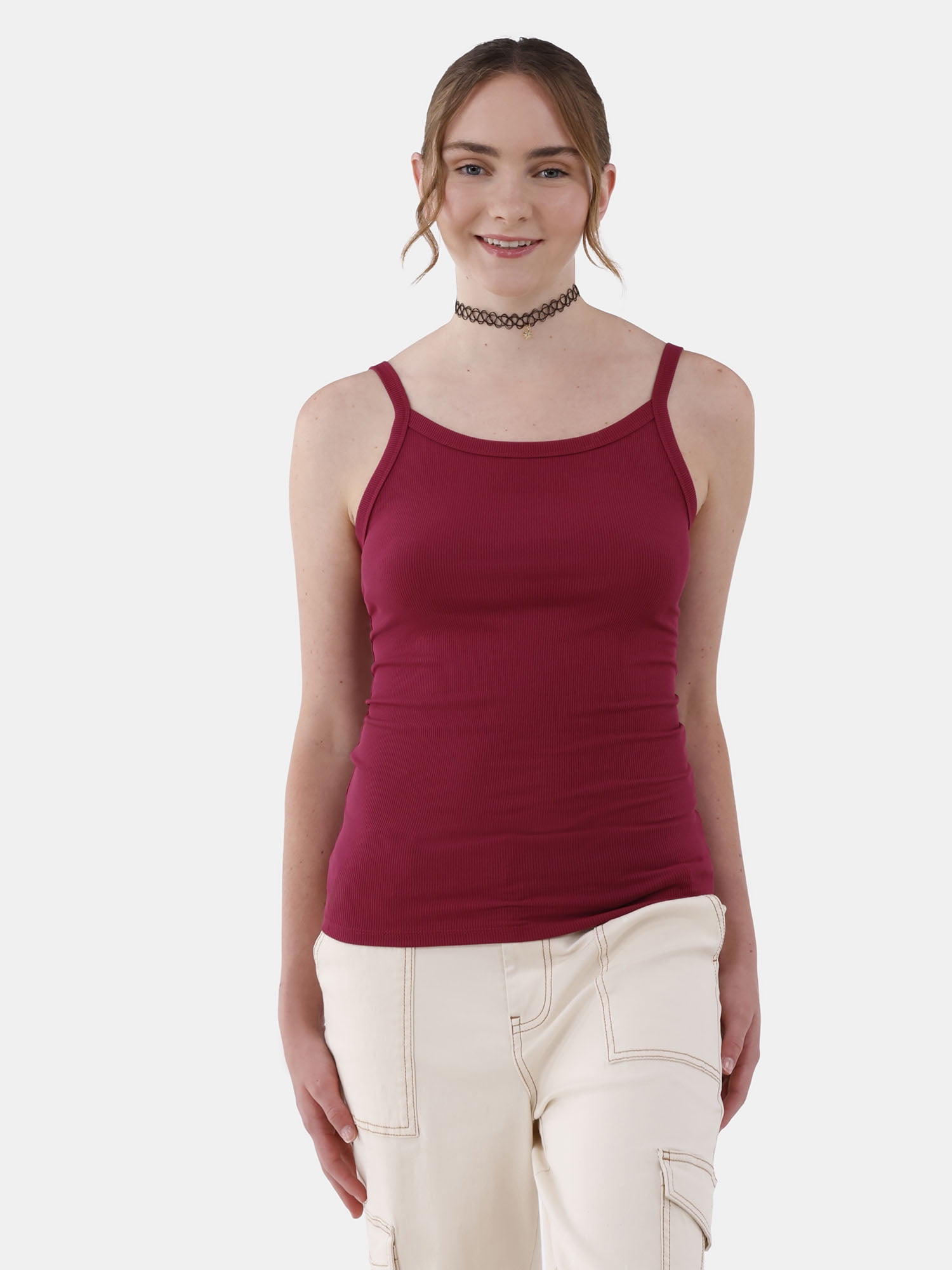 No Boundaries Rib Cami Top, 1 or 5-Pack, Women's - Walmart.com
