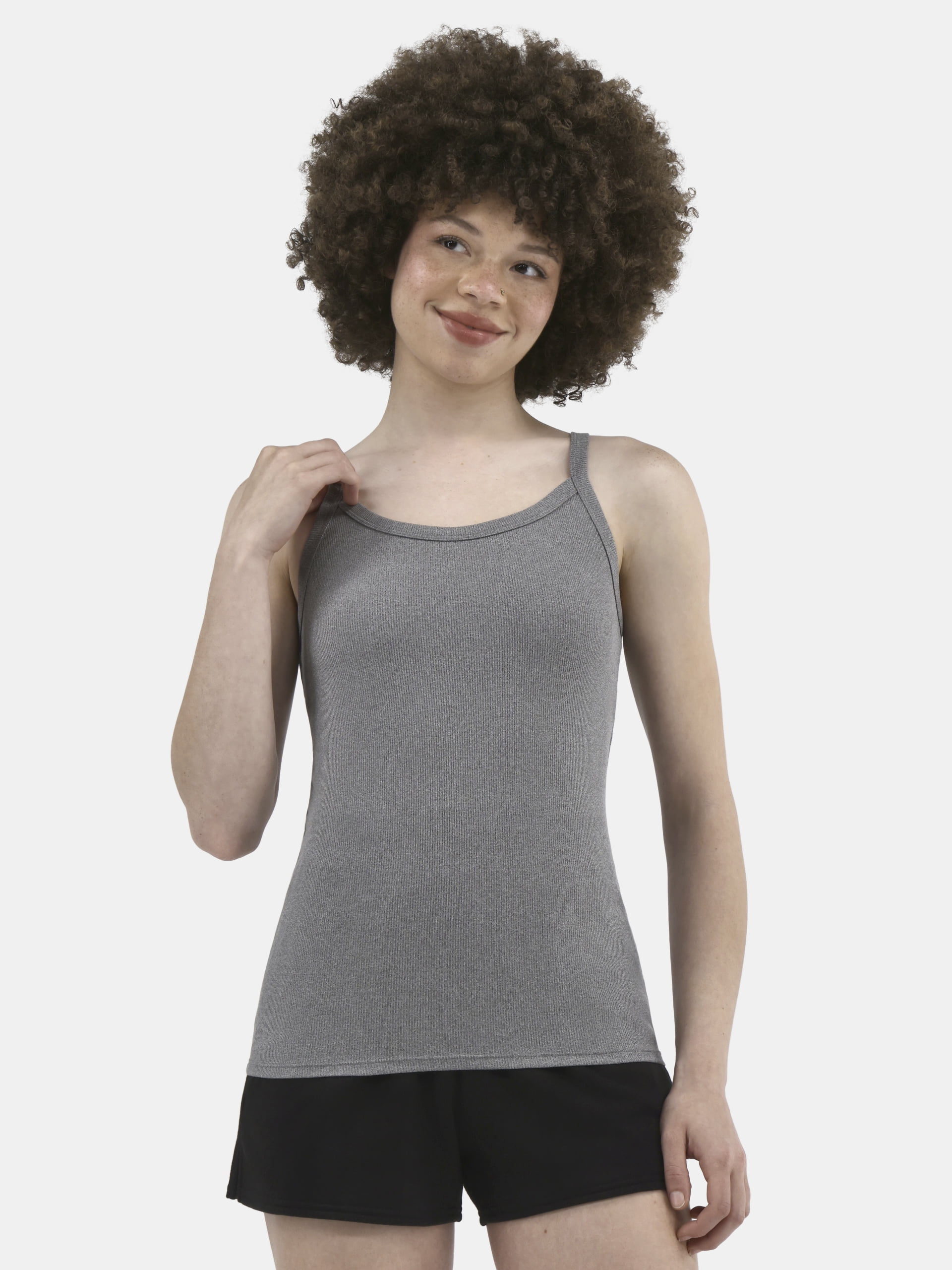 No Boundaries Ribbed Cami Top, Women's XXS-XXL - Walmart.com