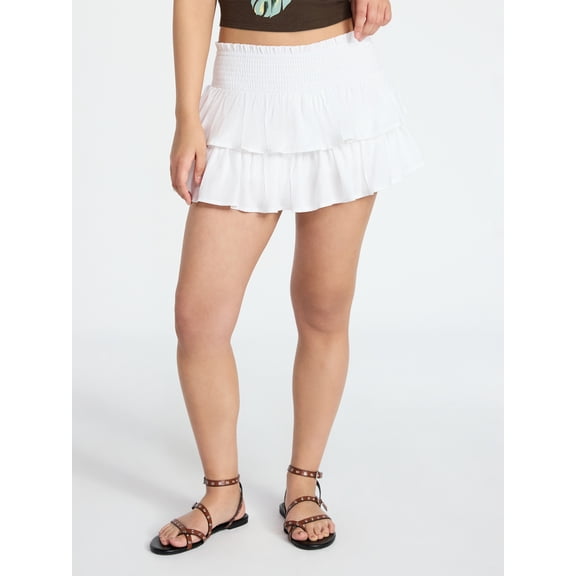 No Boundaries Micro Mini Skort, Women's - Walmart.com