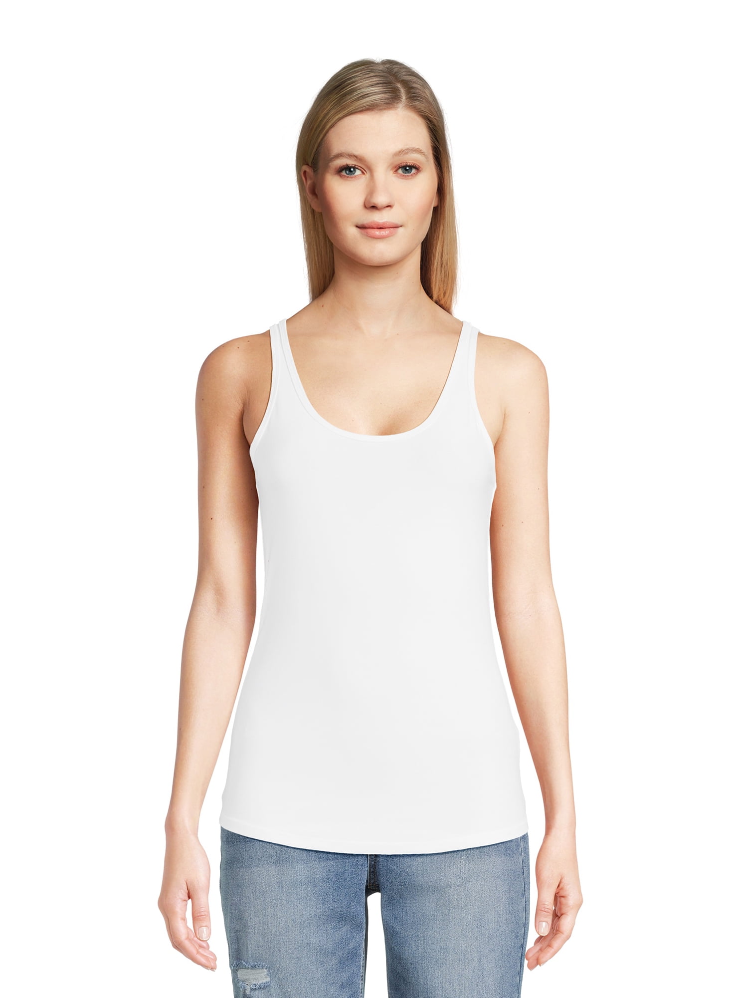 No Boundaries Scoop Neck Tank Top, Women's - Walmart.com