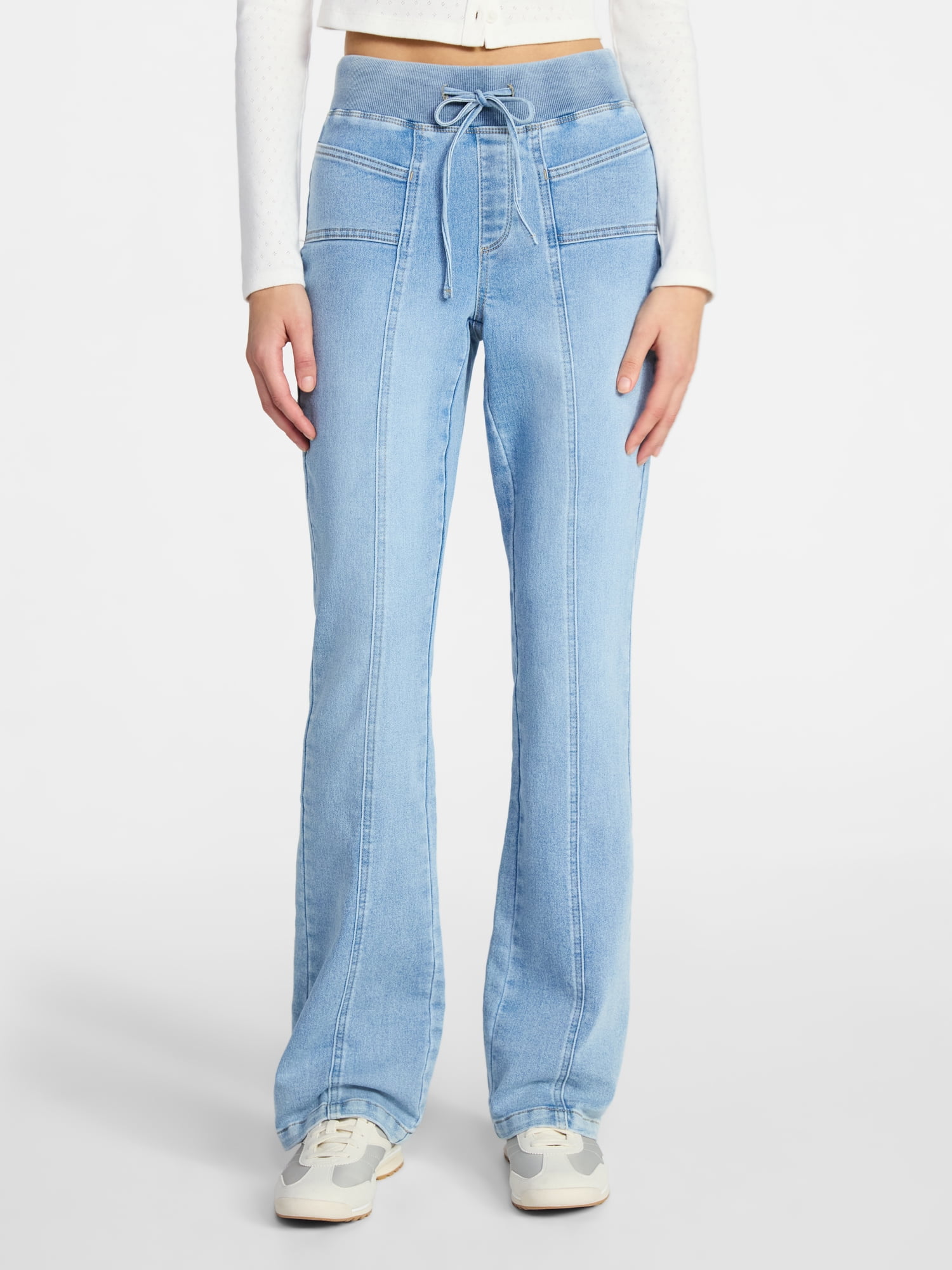 No Boundaries Seam Front Bootcut Pants, 31.5'' Inseam, Women's XXS-XXL ...
