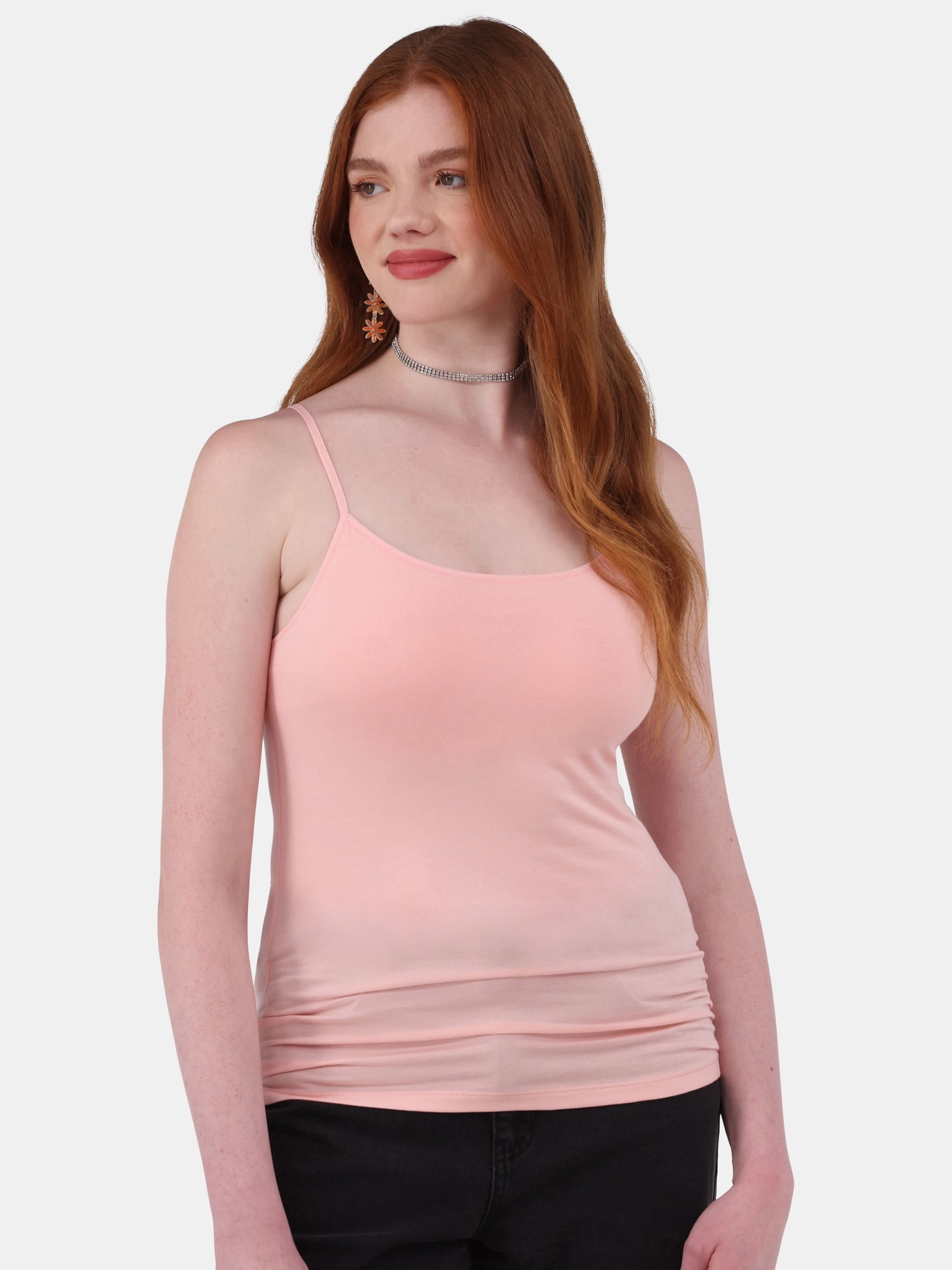 No Boundaries Shelf Bra Cami Top, Women's - Walmart.com