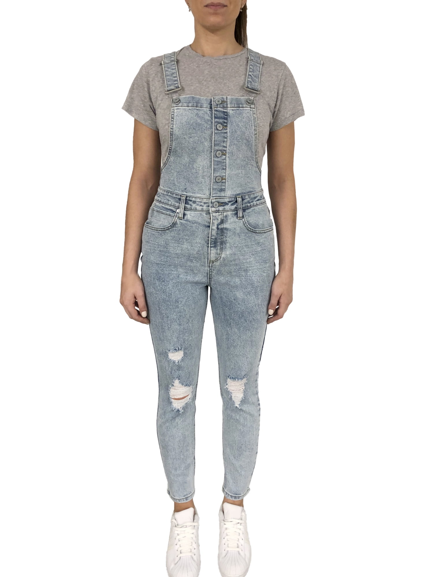 No Boundaries Skinny Fit Sleeveless Overall (Juniors), 1 Count, 1 Pack ...