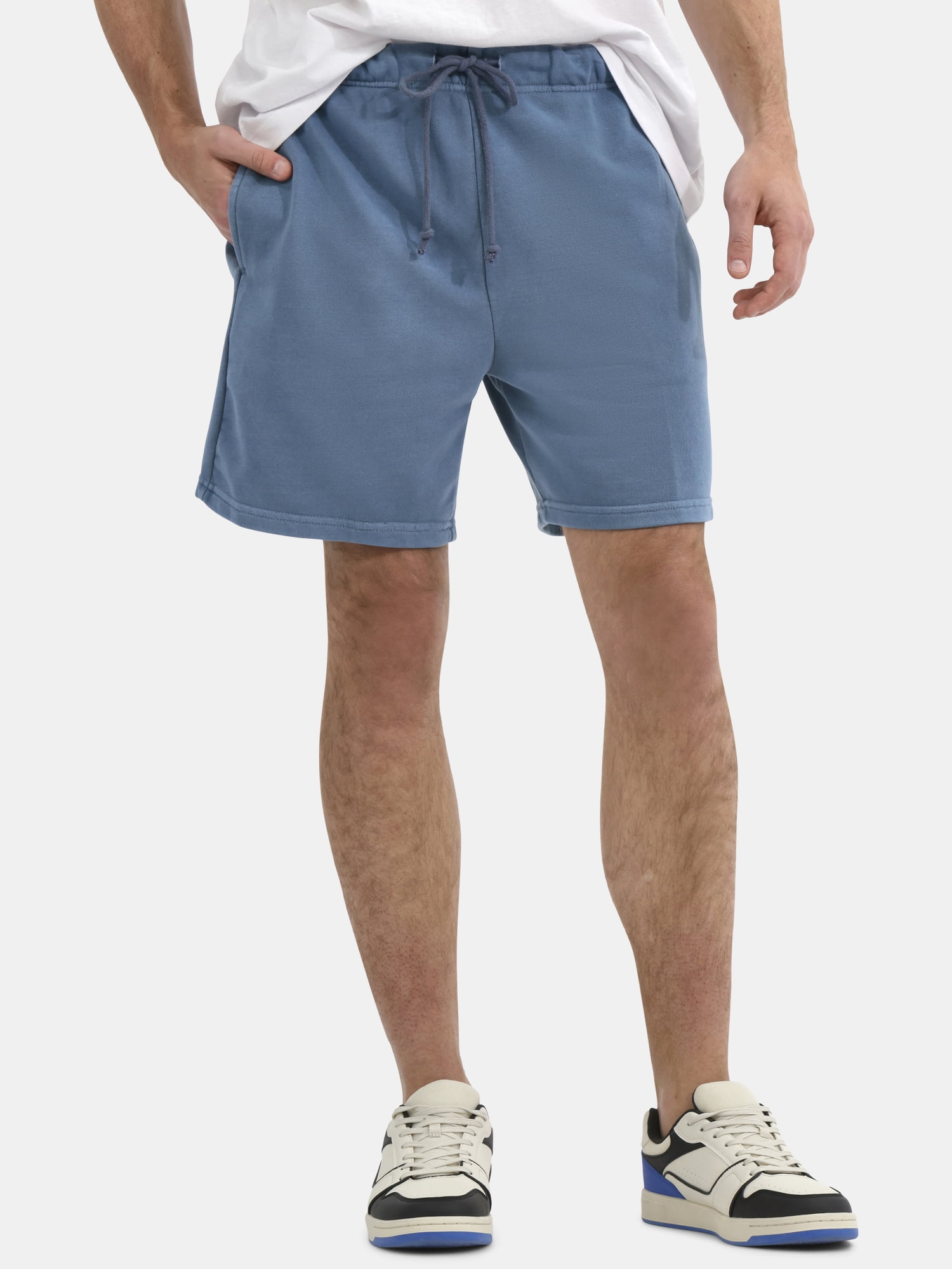 No Boundaries Soft Fleece Jogger Shorts, 6" Inseam, Men's & Big Men's ...